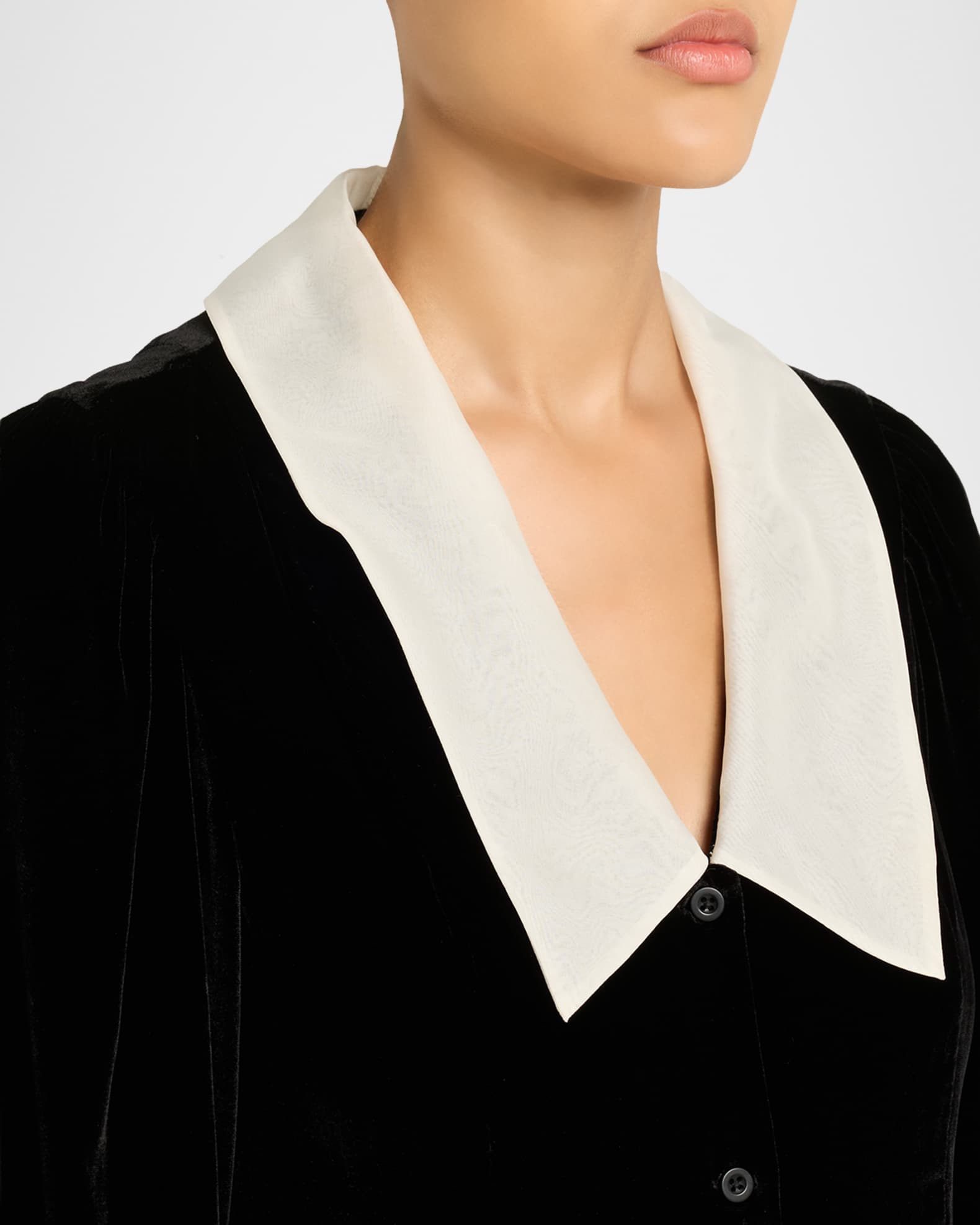 FRAME The Velvet Sailor Mini Dress | Neiman Marcus