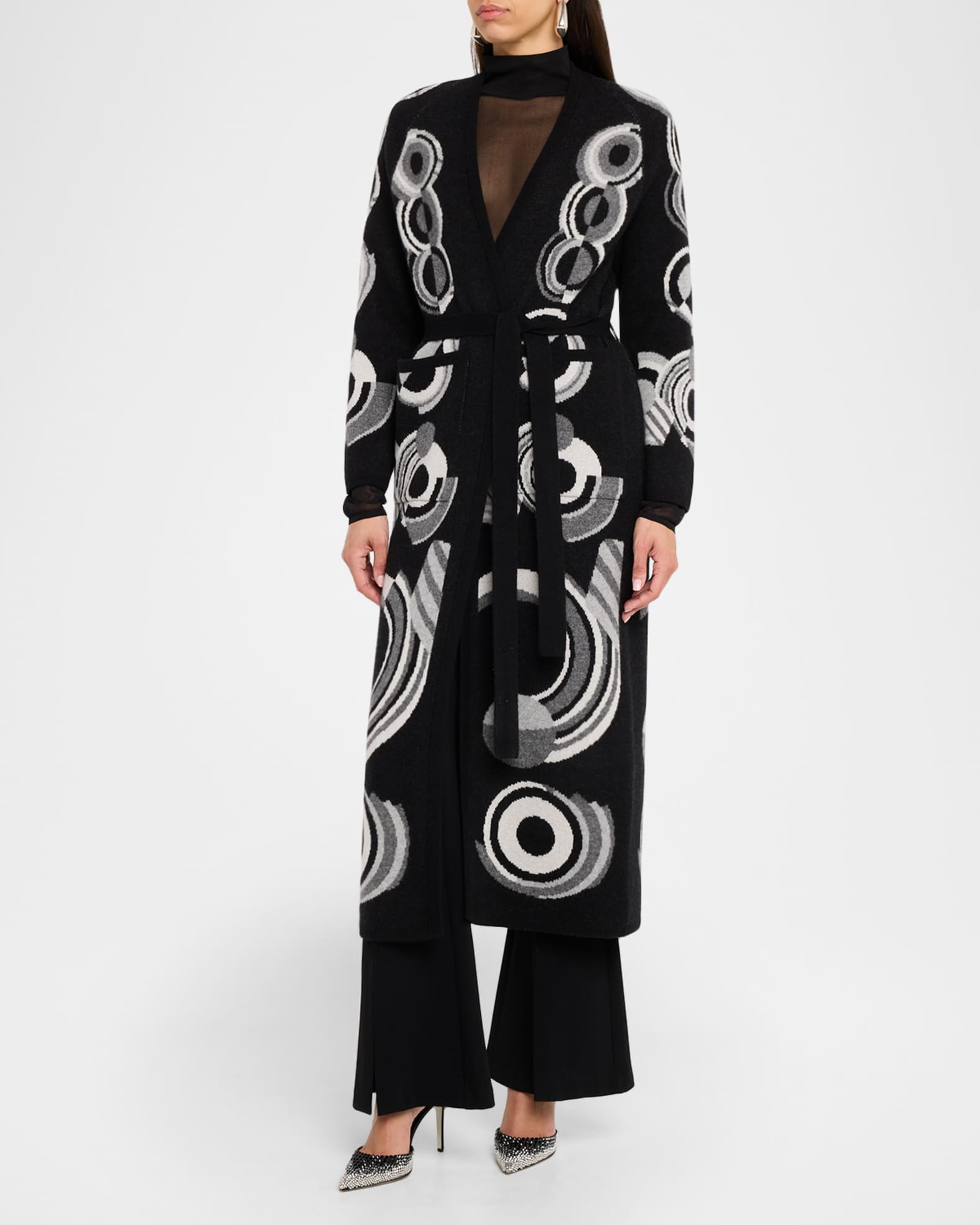 Libertine Sonia Long Belted Cashmere Cardigan | Neiman Marcus