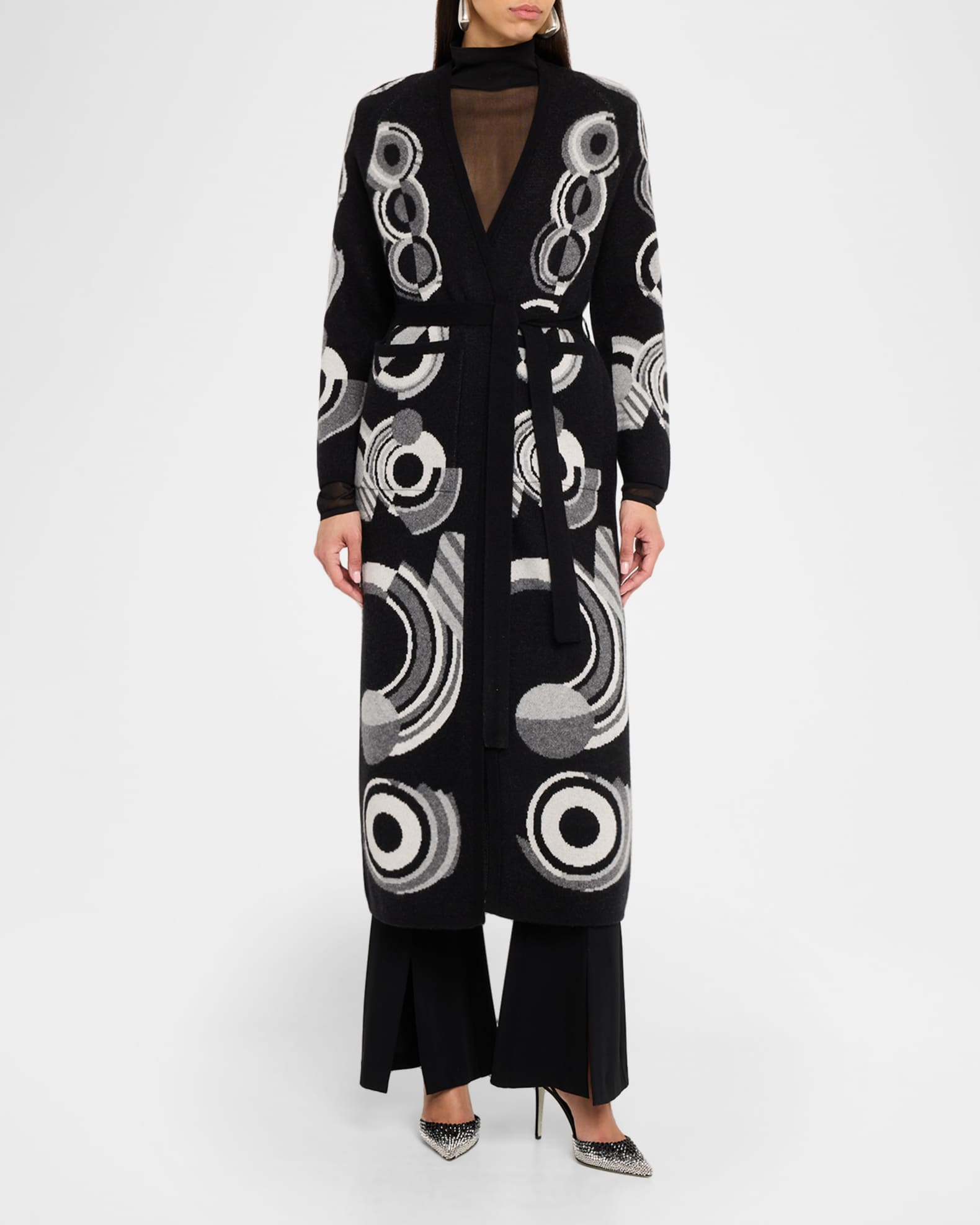 Libertine Sonia Long Belted Cashmere Cardigan | Neiman Marcus