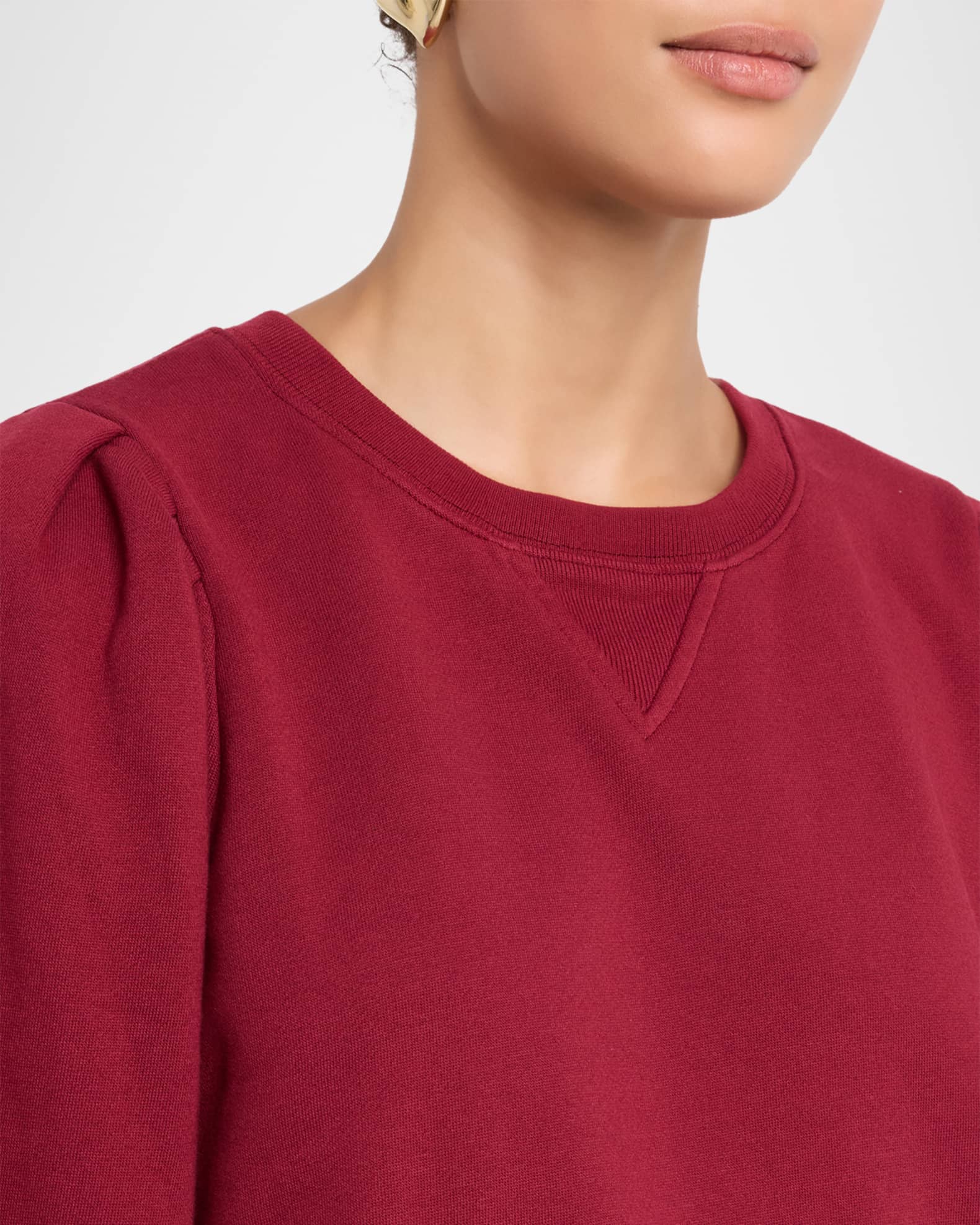 Rails Tiffany Puff-Sleeve Sweatshirt | Neiman Marcus