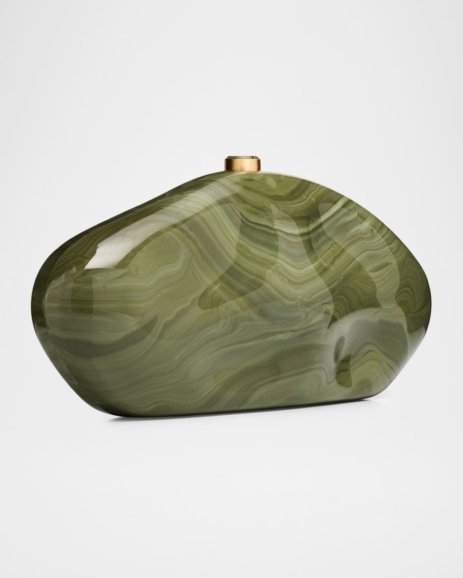 Cult Gaia The Caldera Marbled Acrylic Clutch Bag | Neiman Marcus