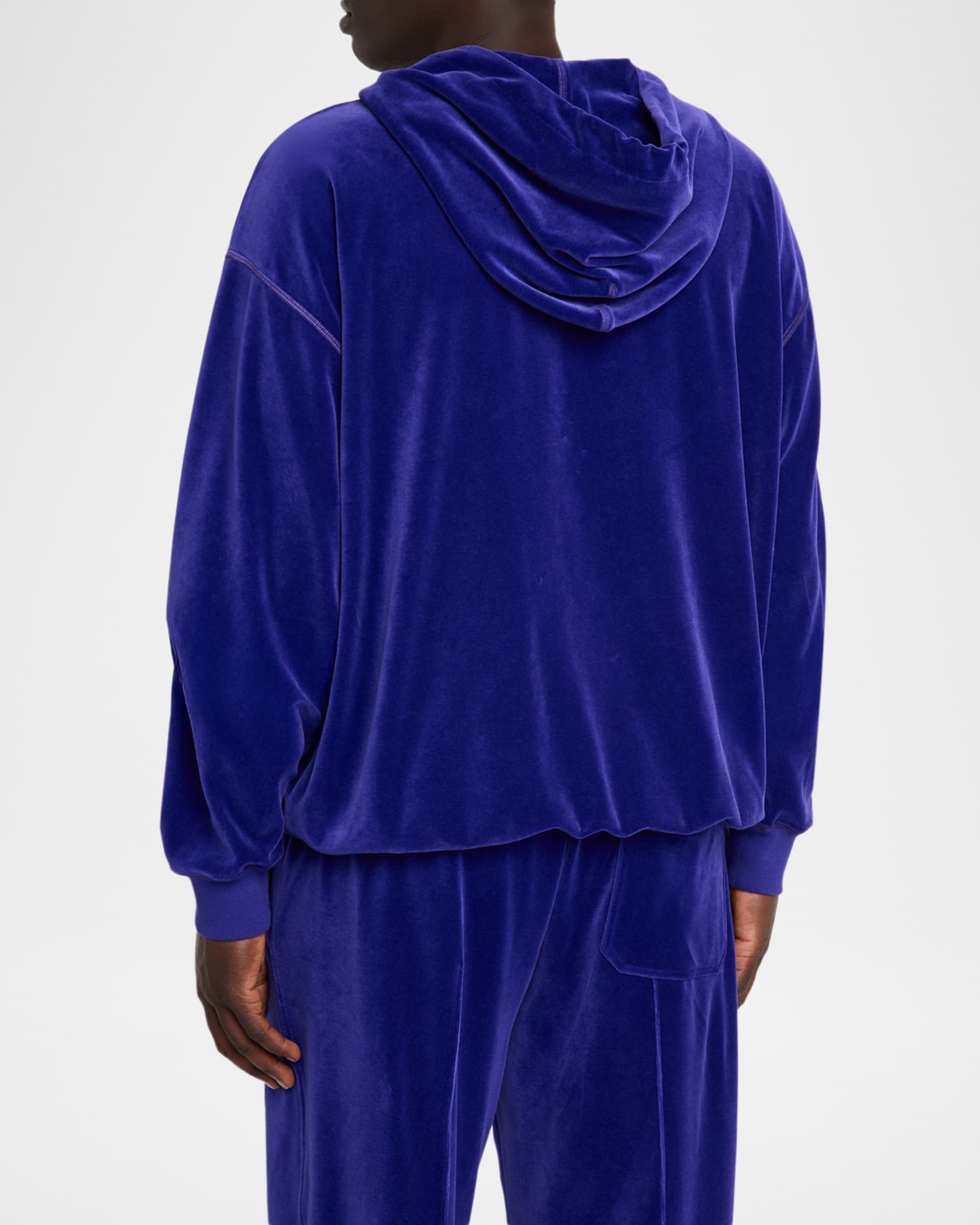 TOM FORD Men's Velour Pullover Hoodie | Neiman Marcus