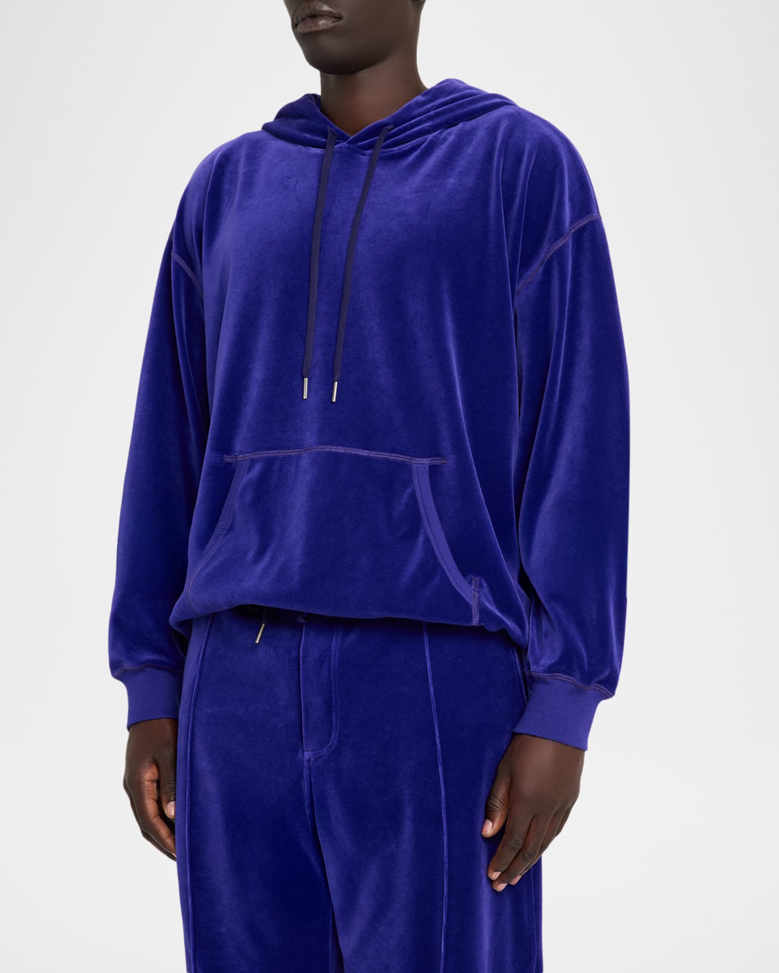 TOM FORD Men's Velour Pullover Hoodie | Neiman Marcus