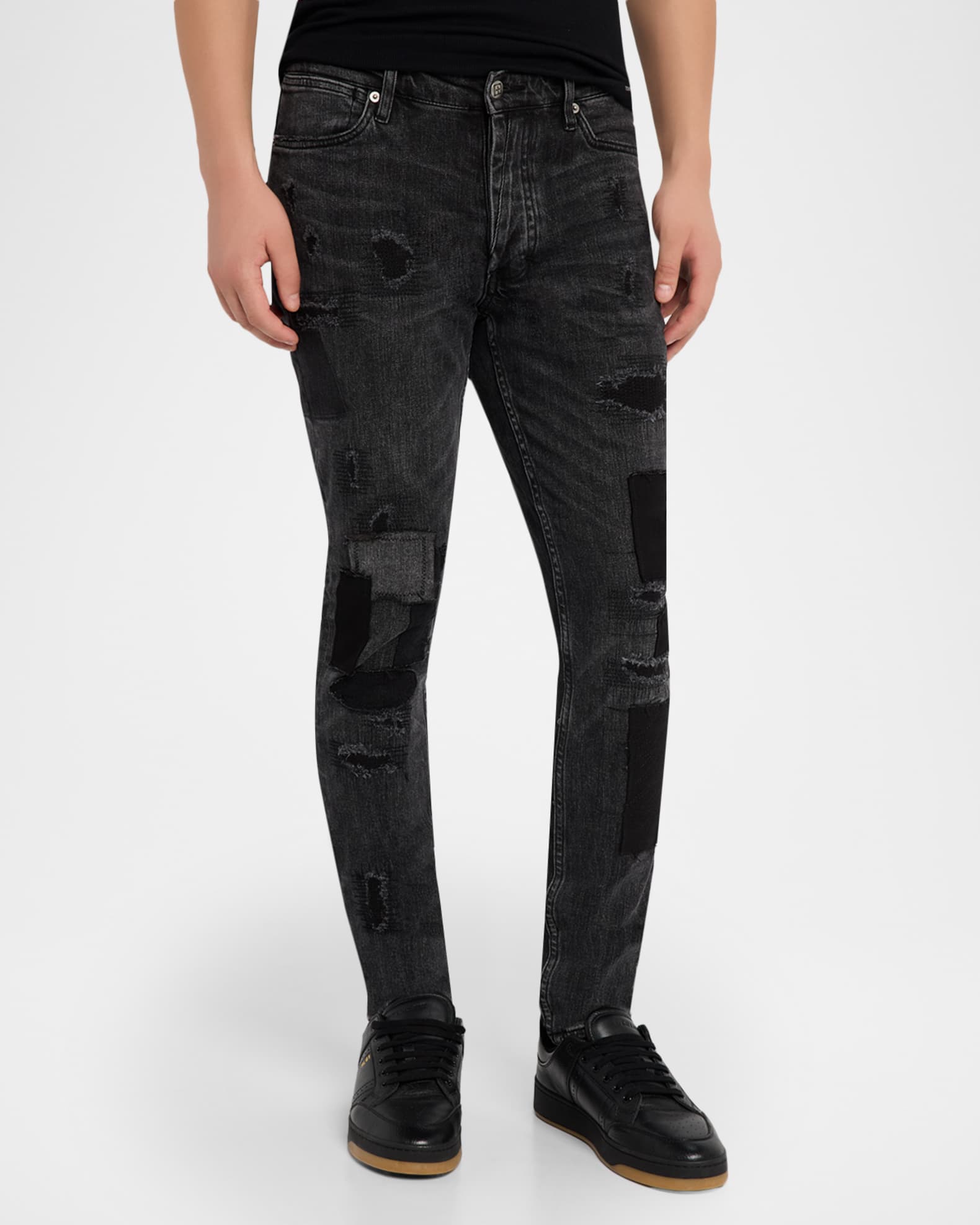 Ksubi Men's Neo-Nostalgia Van Winkle Led Rockstar Repair Skinny Jeans ...
