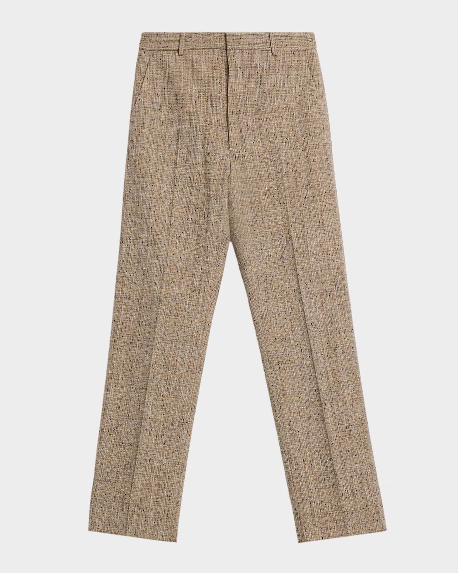 Bottega Veneta Men's Straight-Leg Textured Trousers | Neiman Marcus