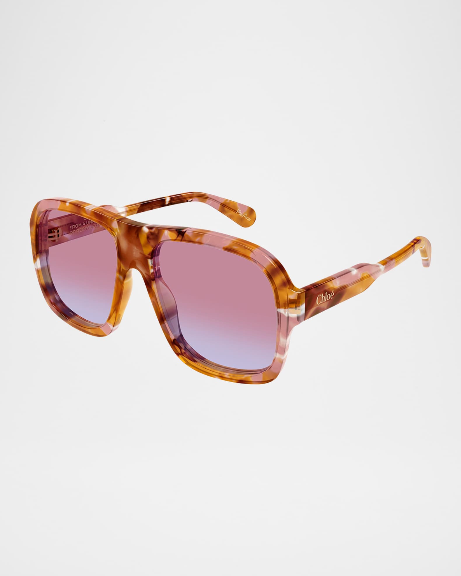 Chloe Gayia 58mm Acetate Semi-Shield Sunglasses | Neiman Marcus