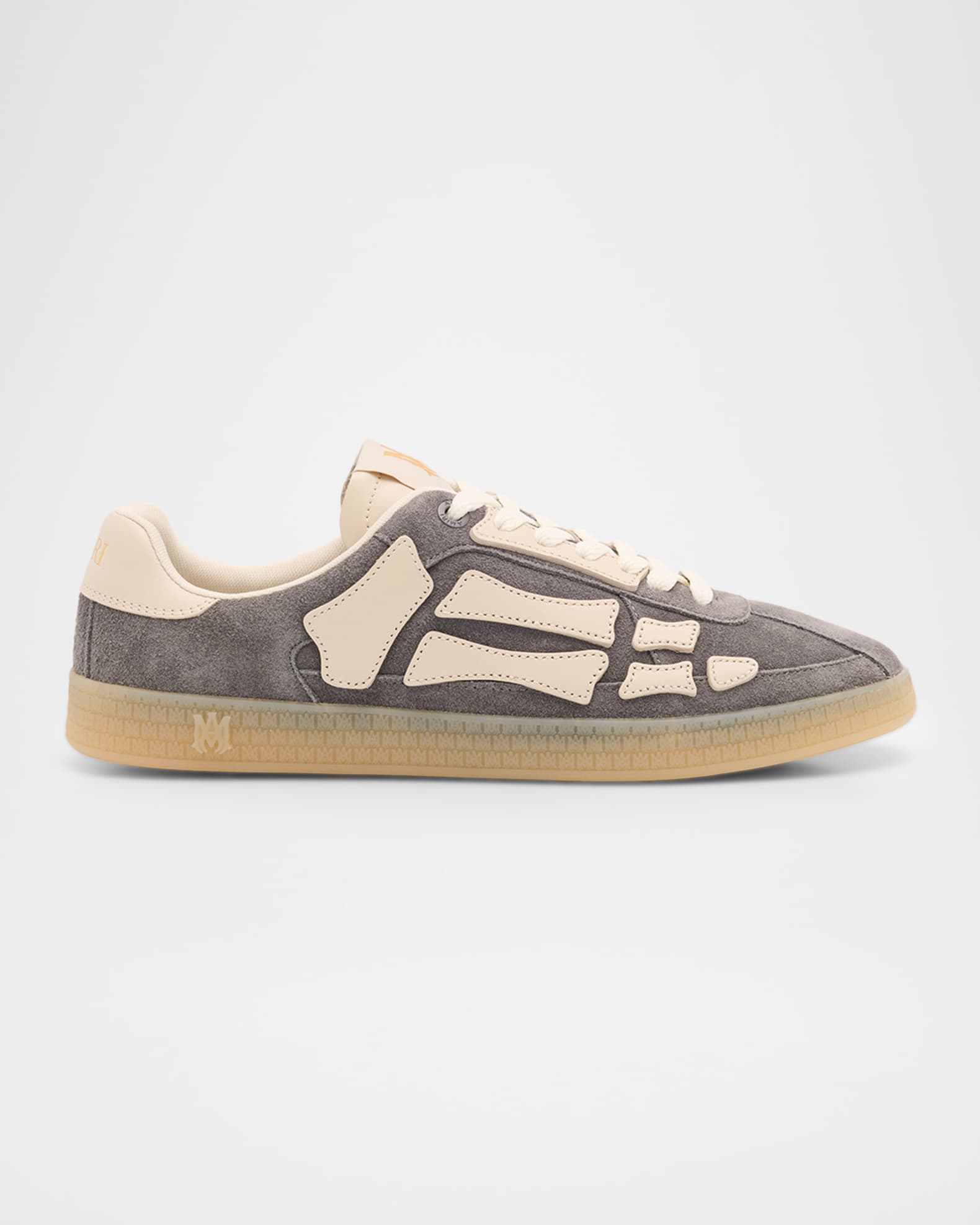 Amiri Men's Pacific Bones Suede Low-Top Sneakers | Neiman Marcus