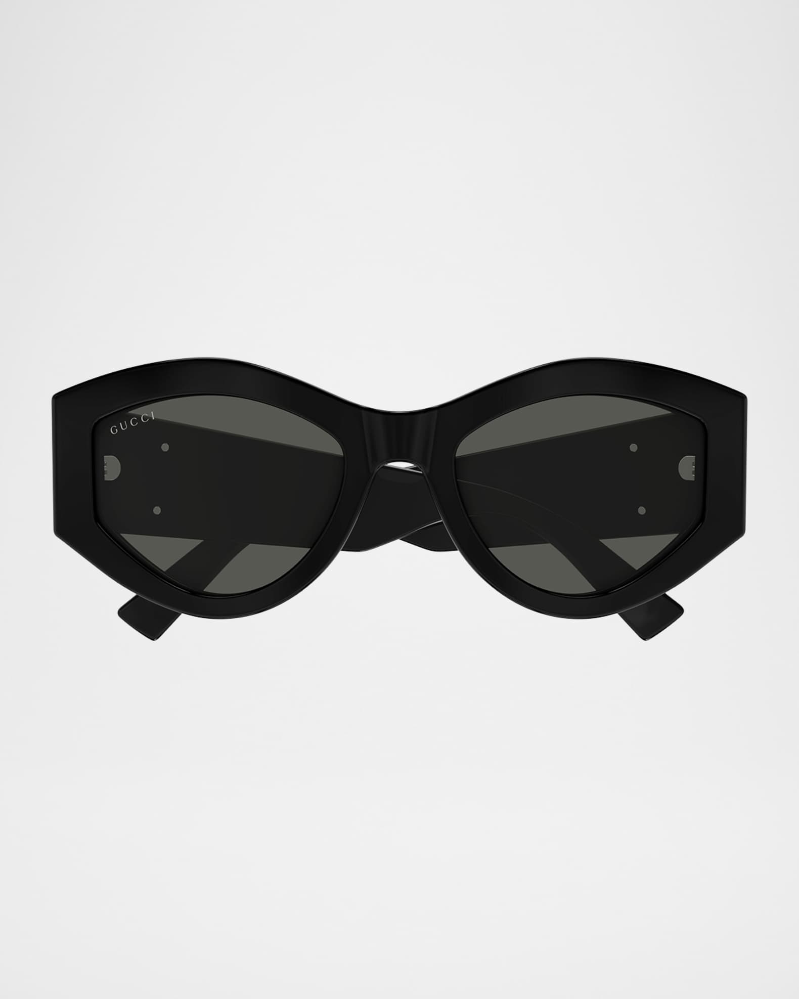 Gucci GG Extruded 53mm Acetate Geometric Sunglasses | Neiman Marcus