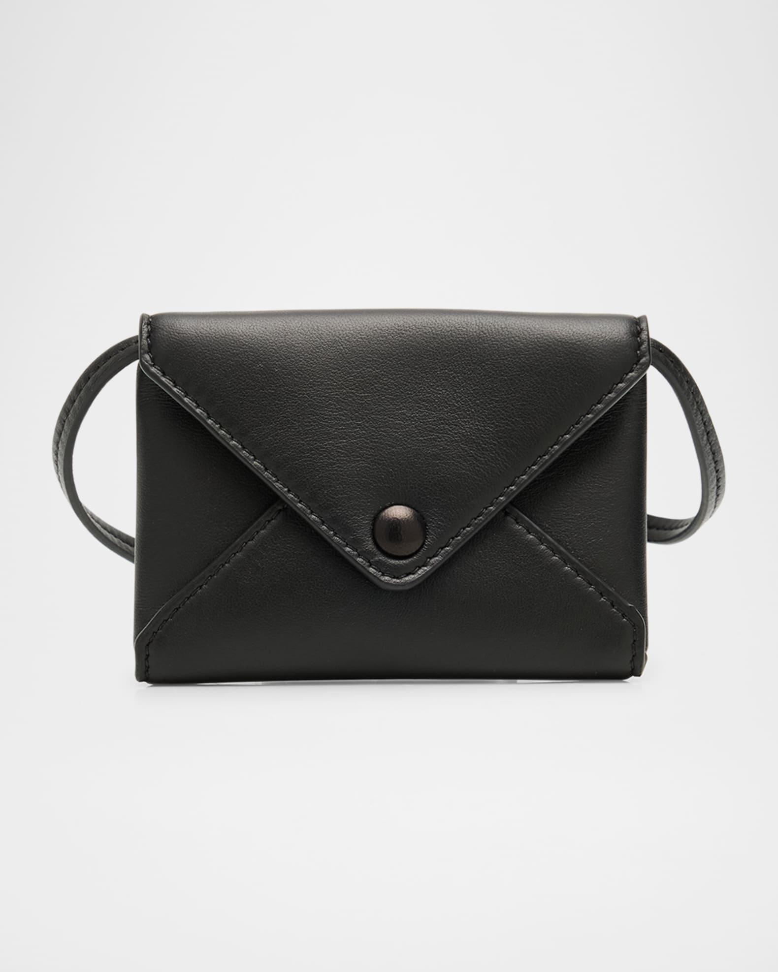 THE ROW Mini Envelope Leather Pouch with Strap | Neiman Marcus