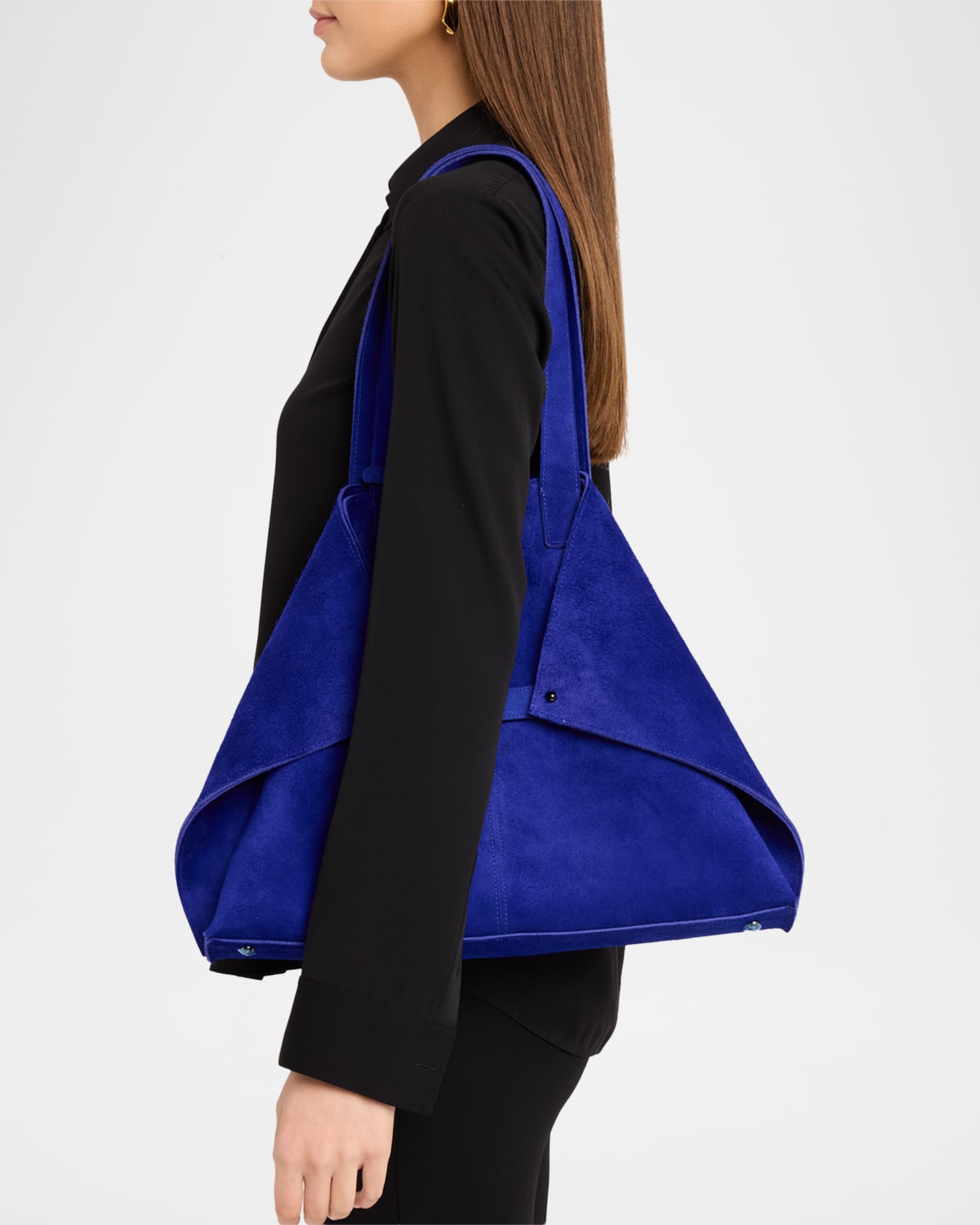 Akris Ai Medium Suede Tote Bag | Neiman Marcus