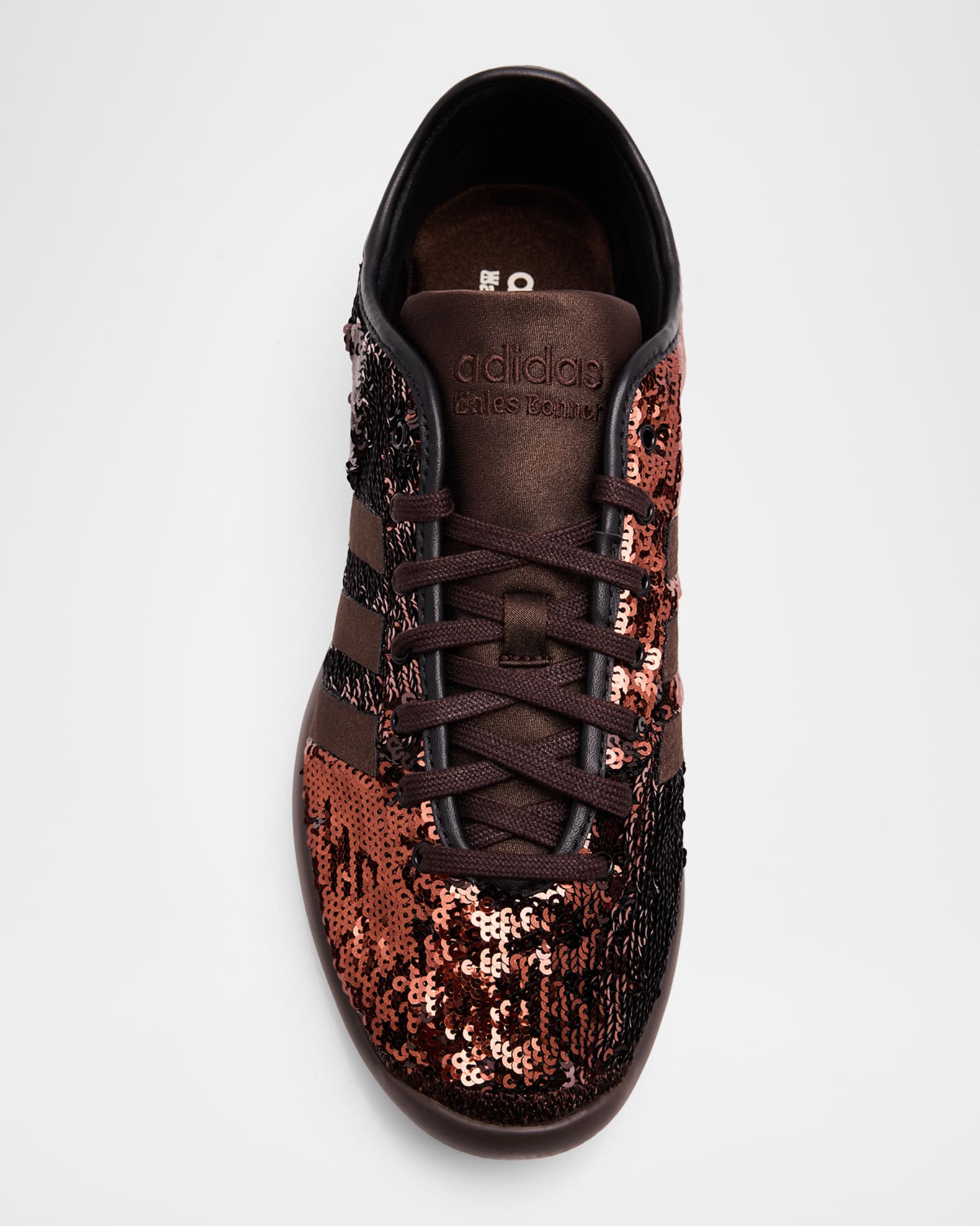 Y-3 x Wales Bonner Karintha Lo Sequin and Satin Sneakers | Neiman Marcus