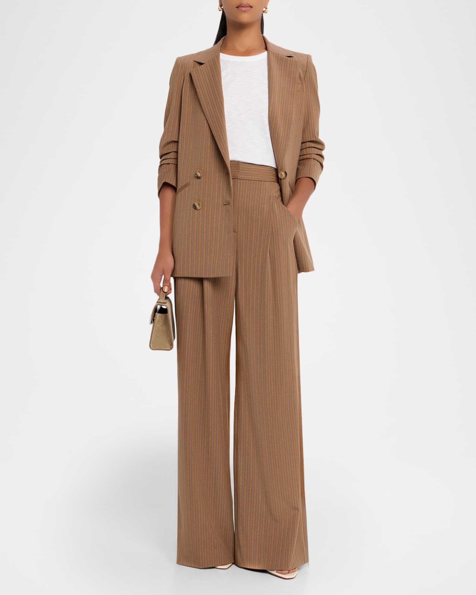 Double-Breasted Pinstripe Suit | Neiman Marcus