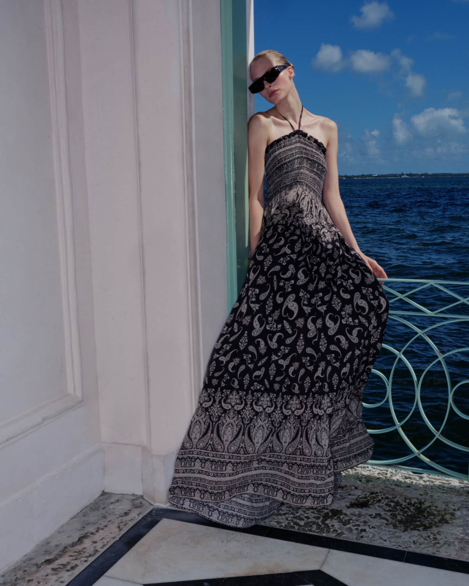 Veronica Beard Ayanna Halter Maxi Dress | Neiman Marcus