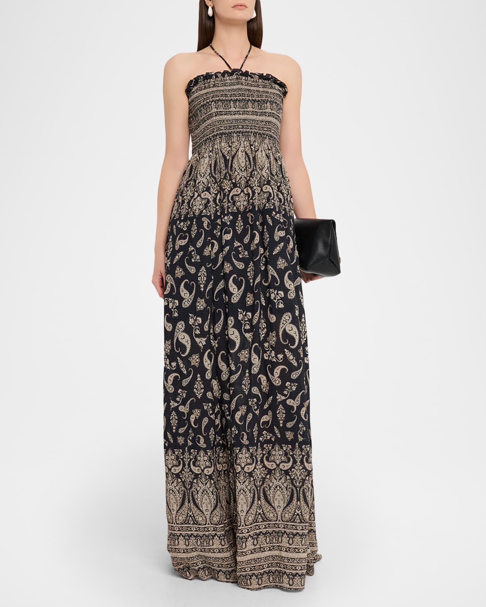 Veronica Beard Ayanna Halter Maxi Dress | Neiman Marcus
