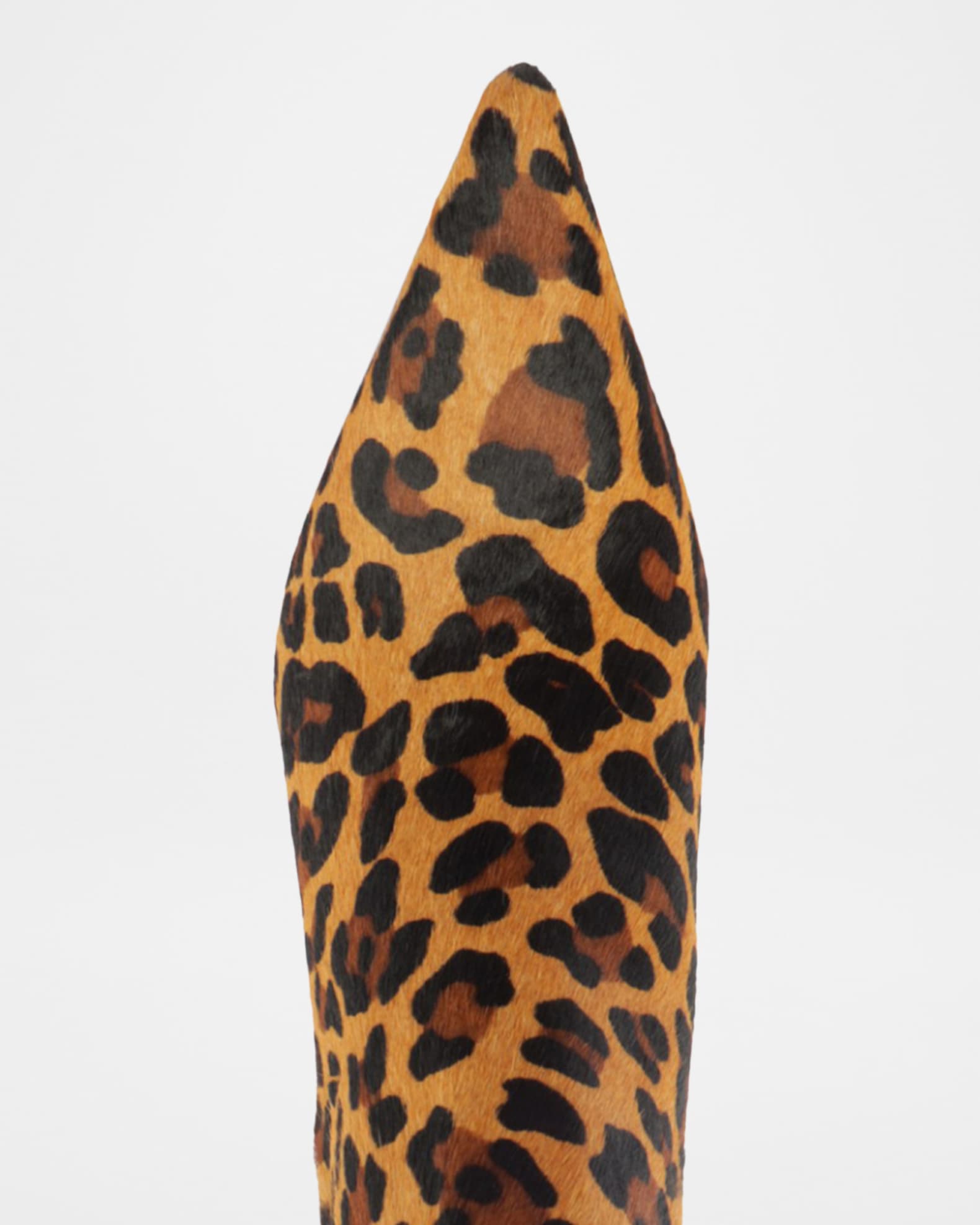 Schutz Mikki Leopard-Print Calf Hair Ankle Boots | Neiman Marcus