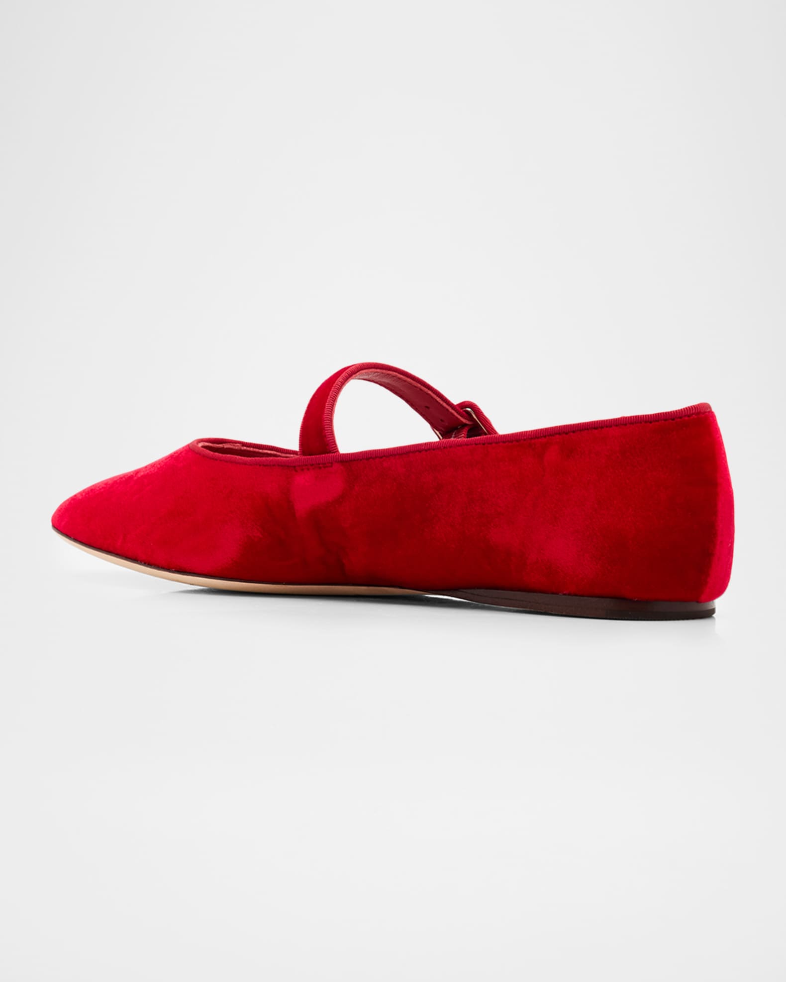 Loeffler Randall Ginger Velvet Mary Jane Ballerina Flats | Neiman Marcus