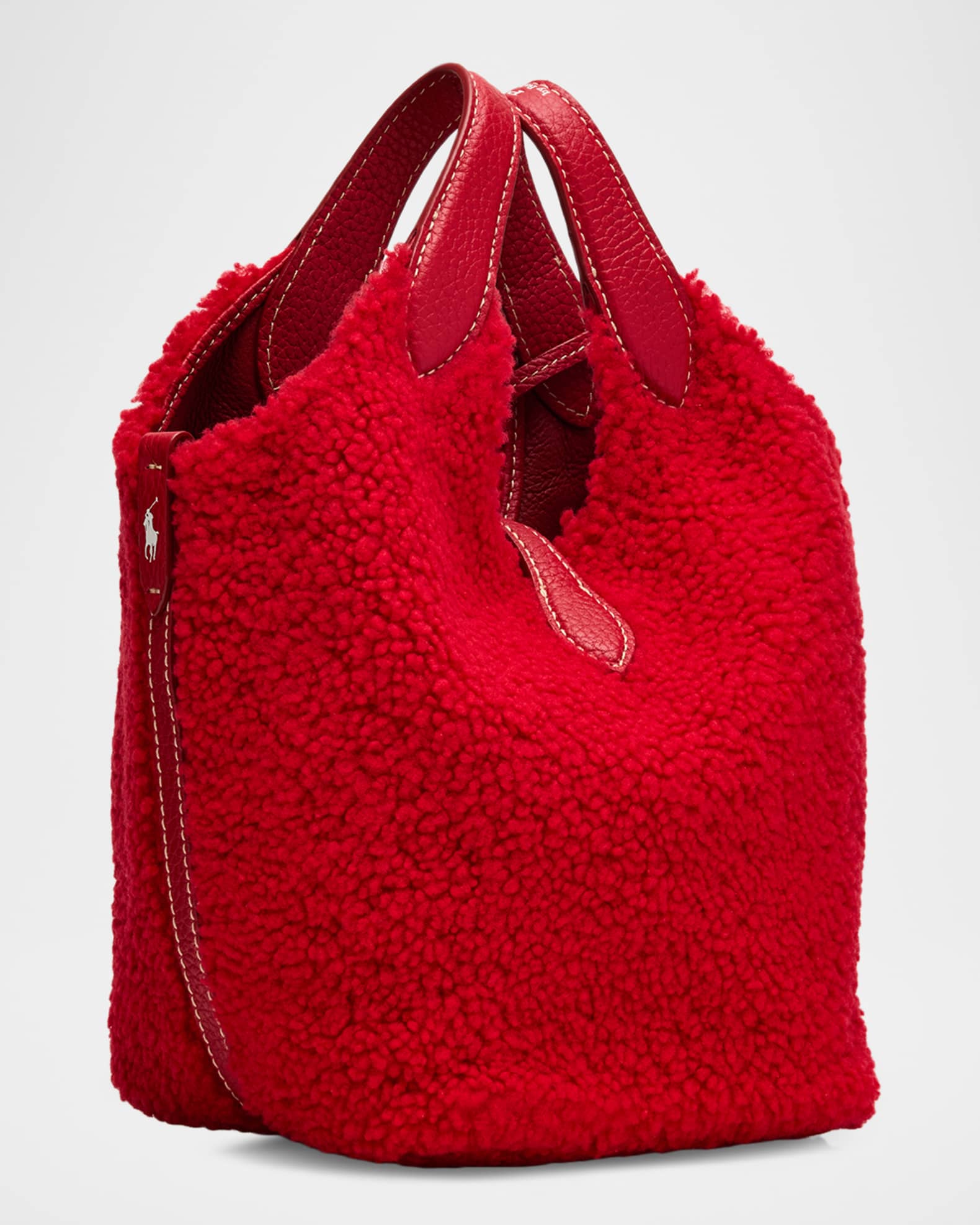 Polo Ralph Lauren Polo Play Shearling Tote & Crossbody Bag | Neiman Marcus
