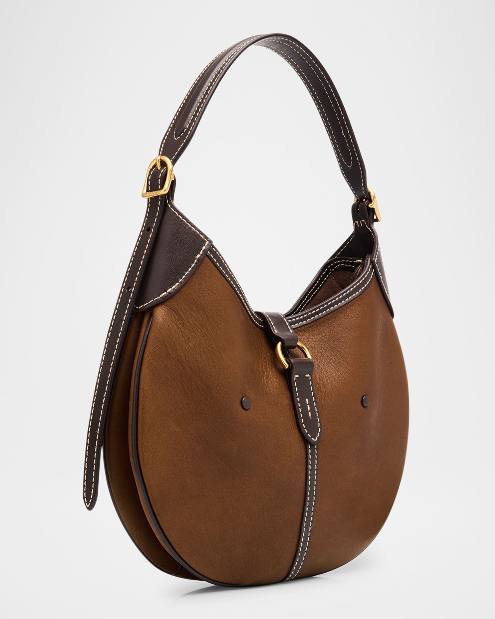 Polo Ralph Lauren Polo ID Leather Small Shoulder Bag | Neiman Marcus