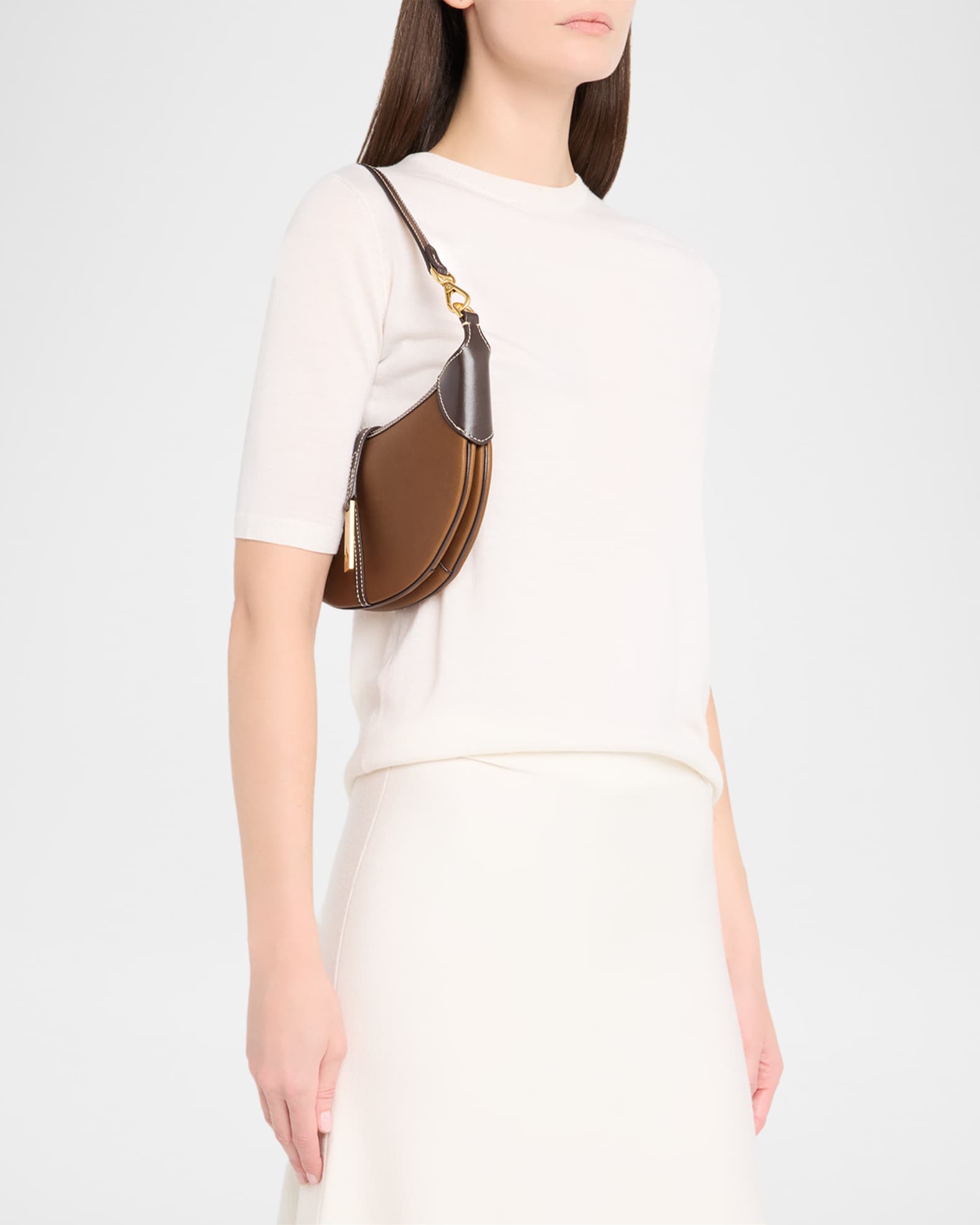 Polo Ralph Lauren Polo ID Leather Mini Shoulder Bag | Neiman Marcus