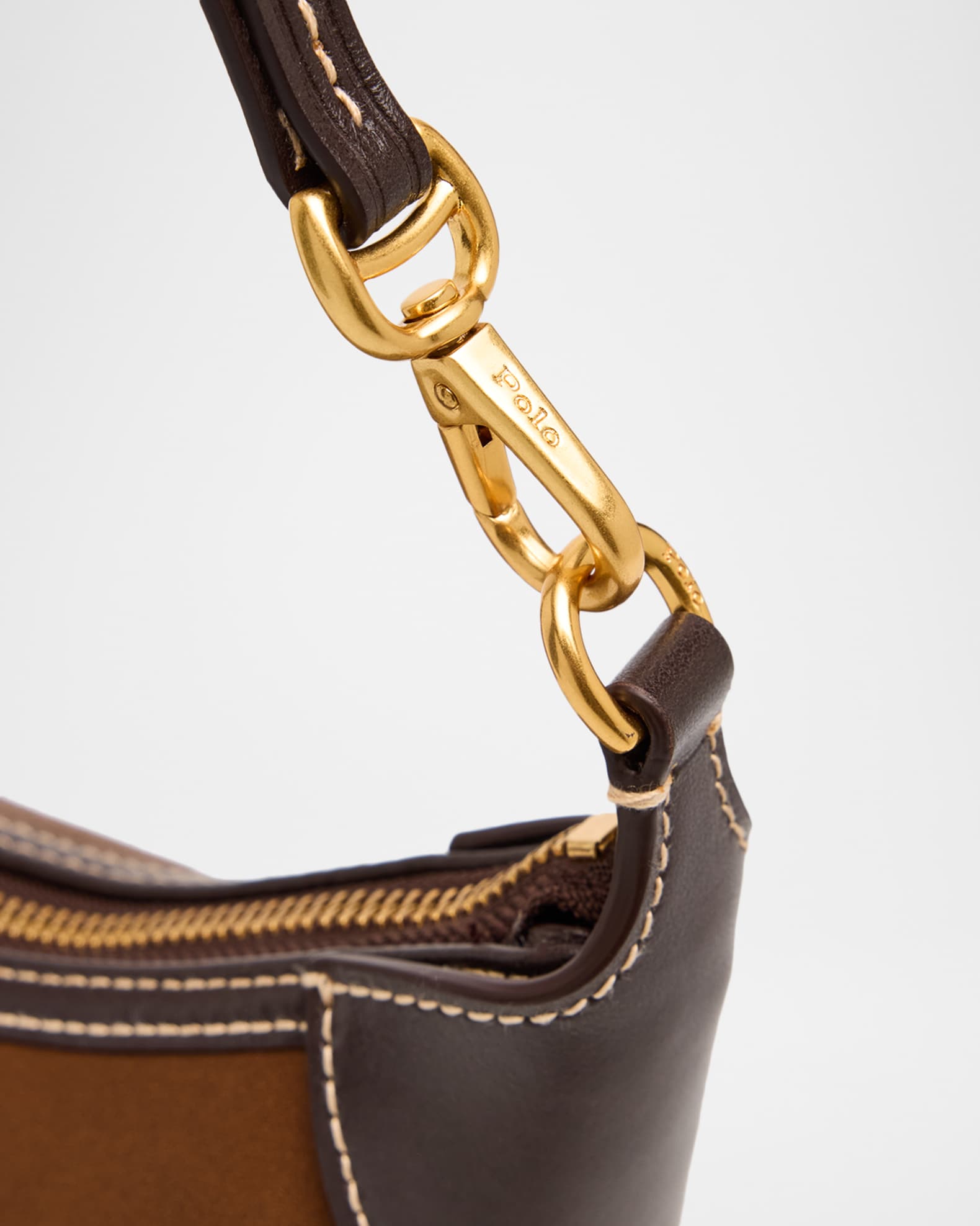 Polo Ralph Lauren Polo ID Leather Mini Shoulder Bag | Neiman Marcus