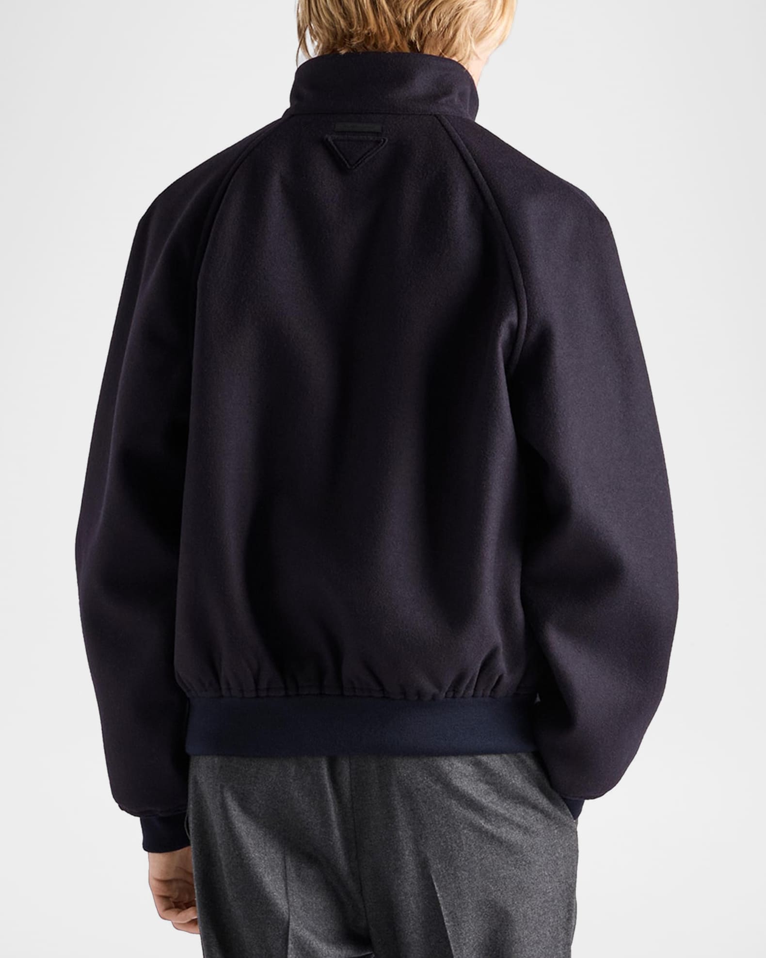 Prada Men's Raglan Wool-Cashmere Jacket | Neiman Marcus