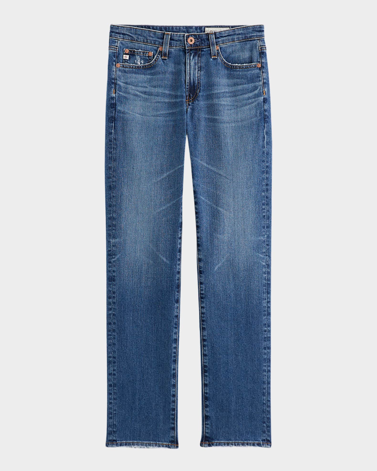 AG Jeans Sandra Low-Rise Slim Straight Jeans | Neiman Marcus
