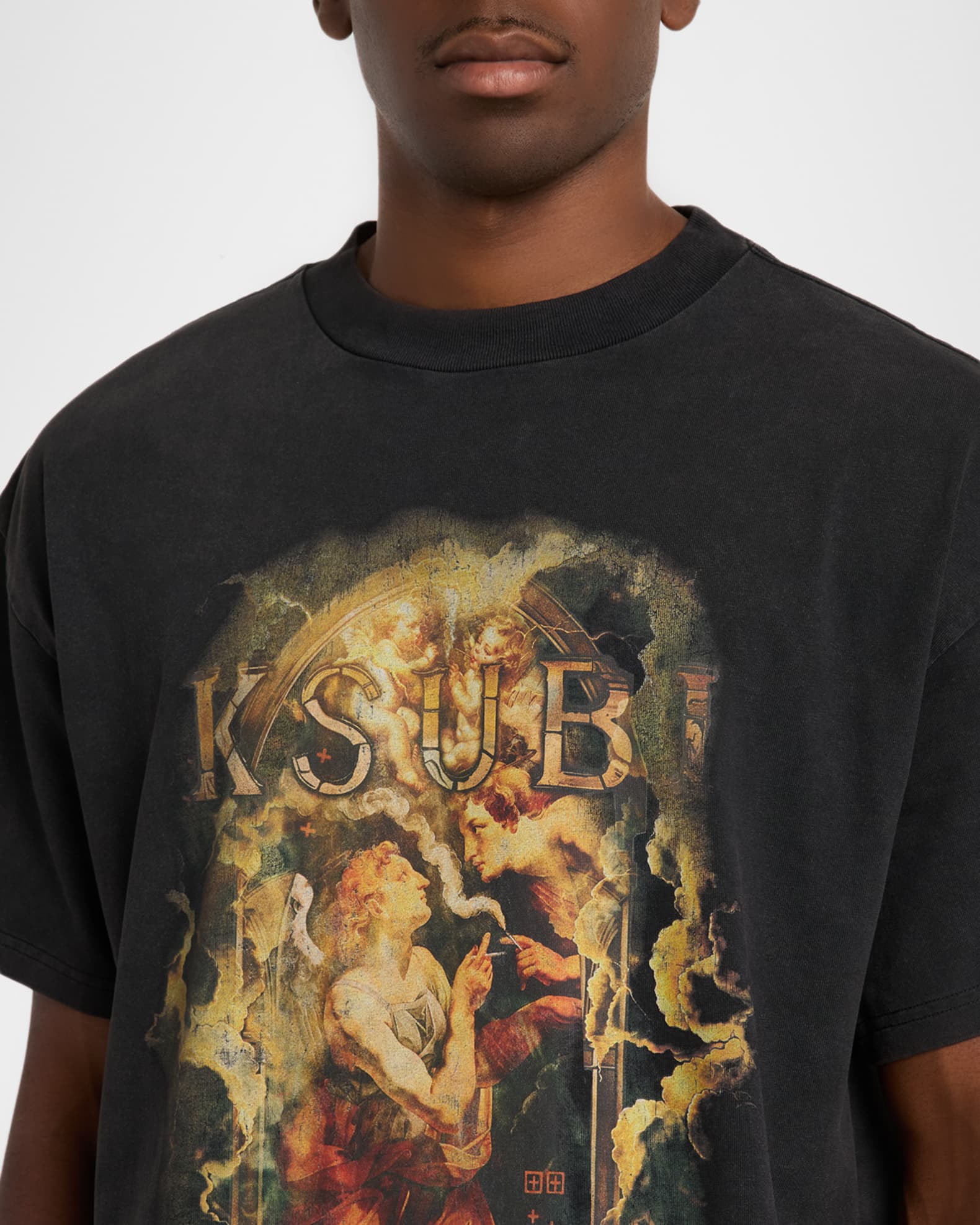 Ksubi Men's Ascension Ekcess Oversized Fit Cotton T-Shirt | Neiman Marcus