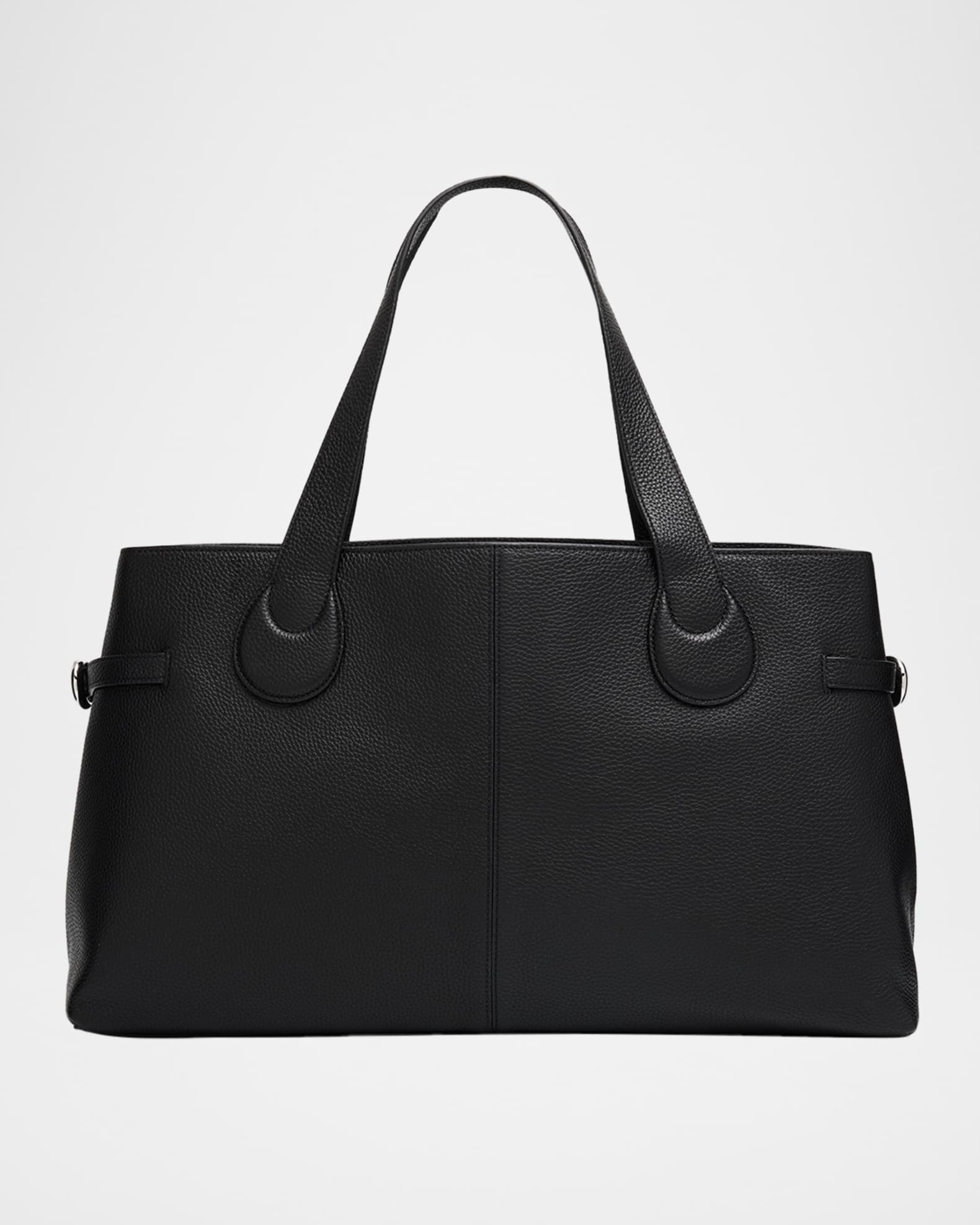 STAUD Piper Grain Leather Tote Bag | Neiman Marcus