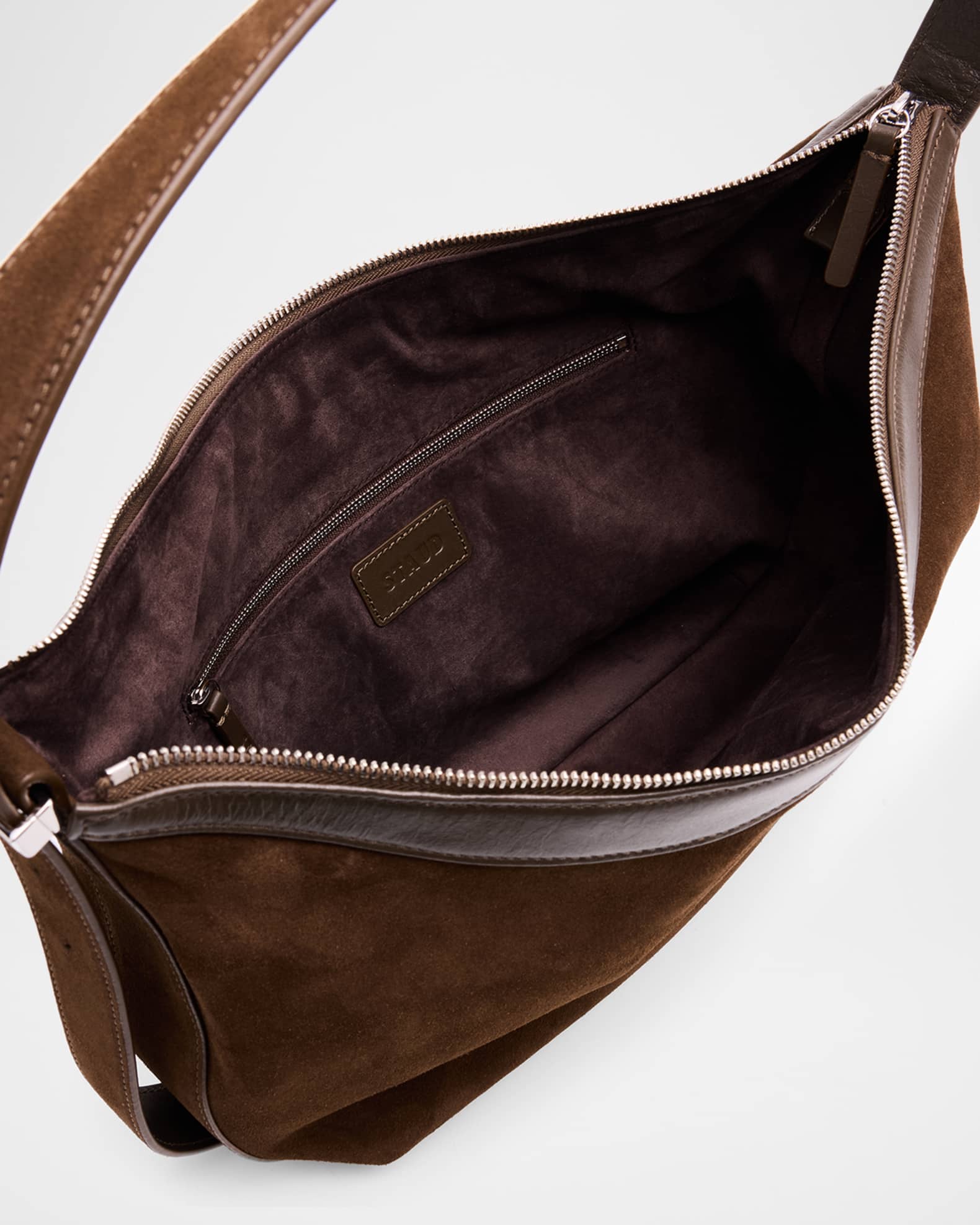 STAUD Large Demy Suede Shoulder Bag | Neiman Marcus