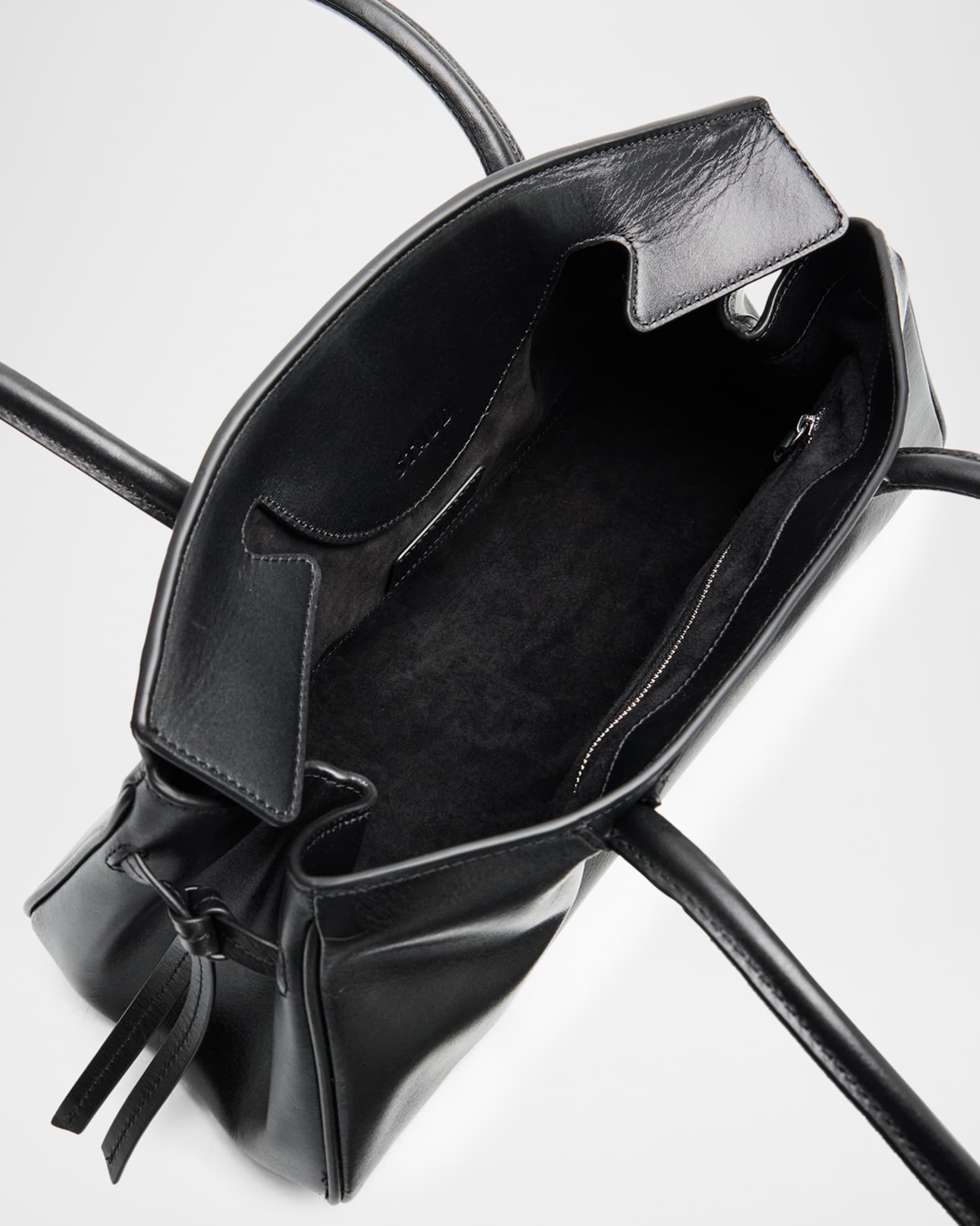STAUD Maude Polished Leather Shoulder Bag | Neiman Marcus