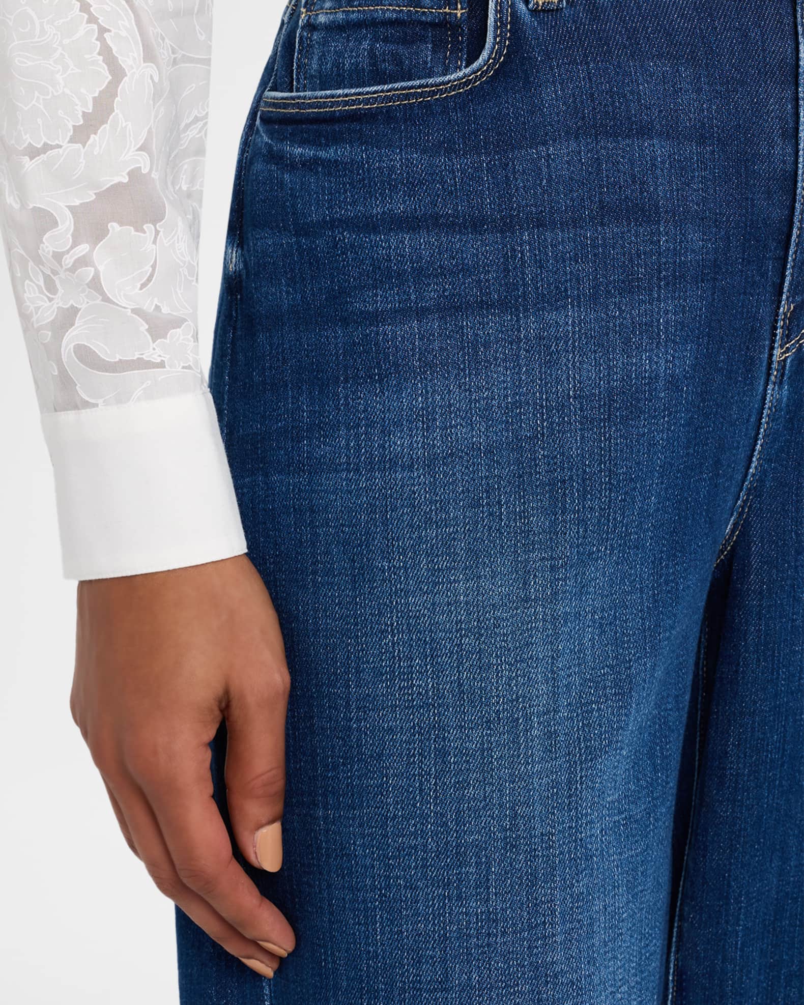 L'Agence Scottie High-Rise Wide-Leg Jeans | Neiman Marcus