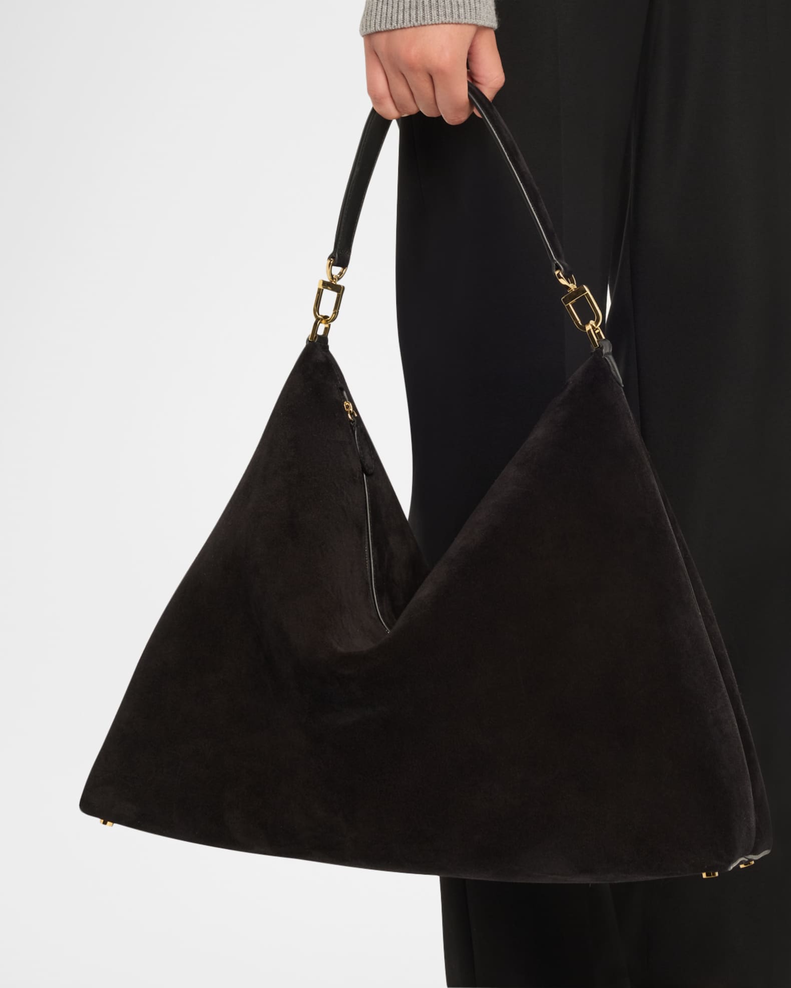 Toteme Bevel Suede Tote Bag | Neiman Marcus