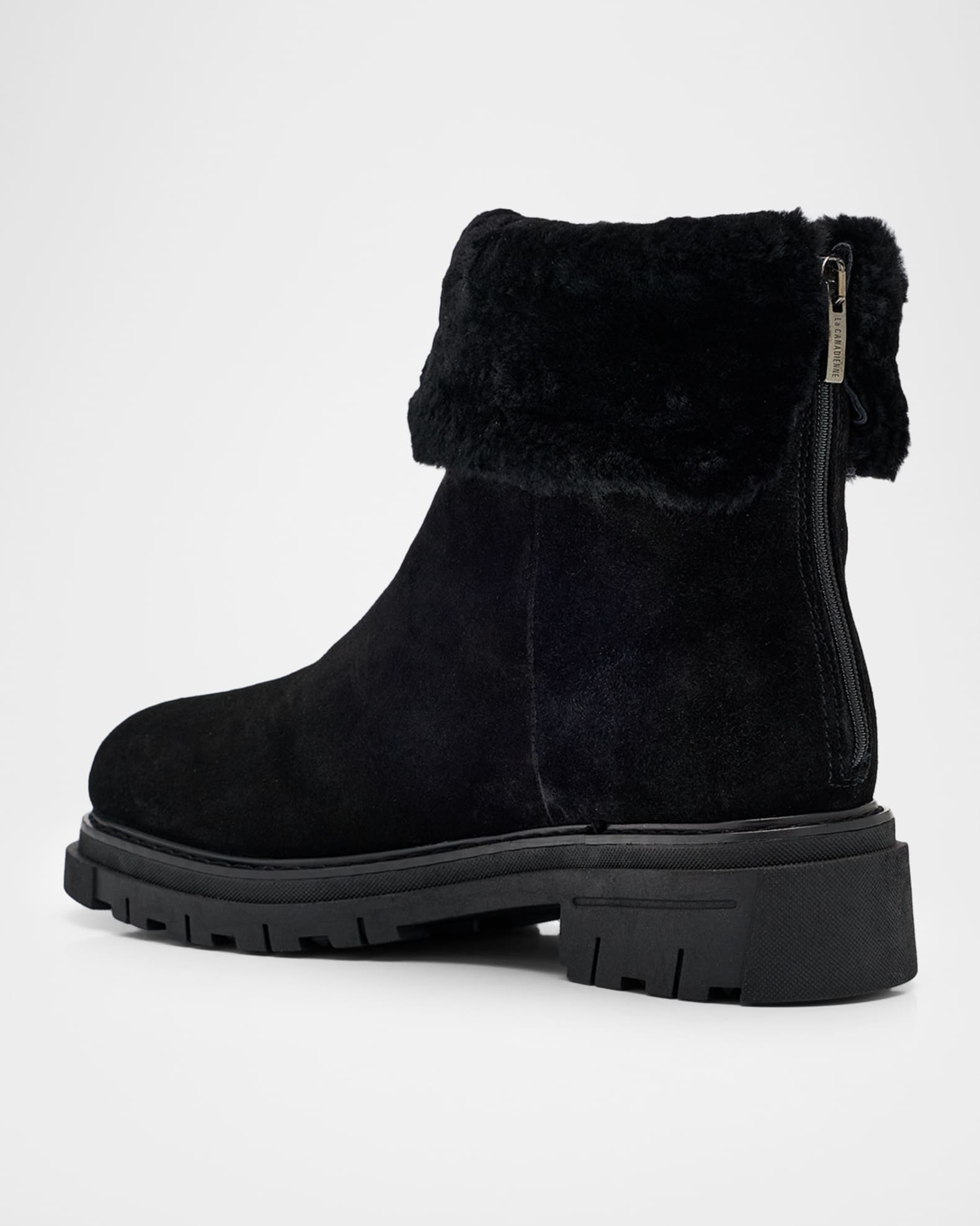 La Canadienne Dory Shearling-Lined Waterproof Suede Ankle Boots ...
