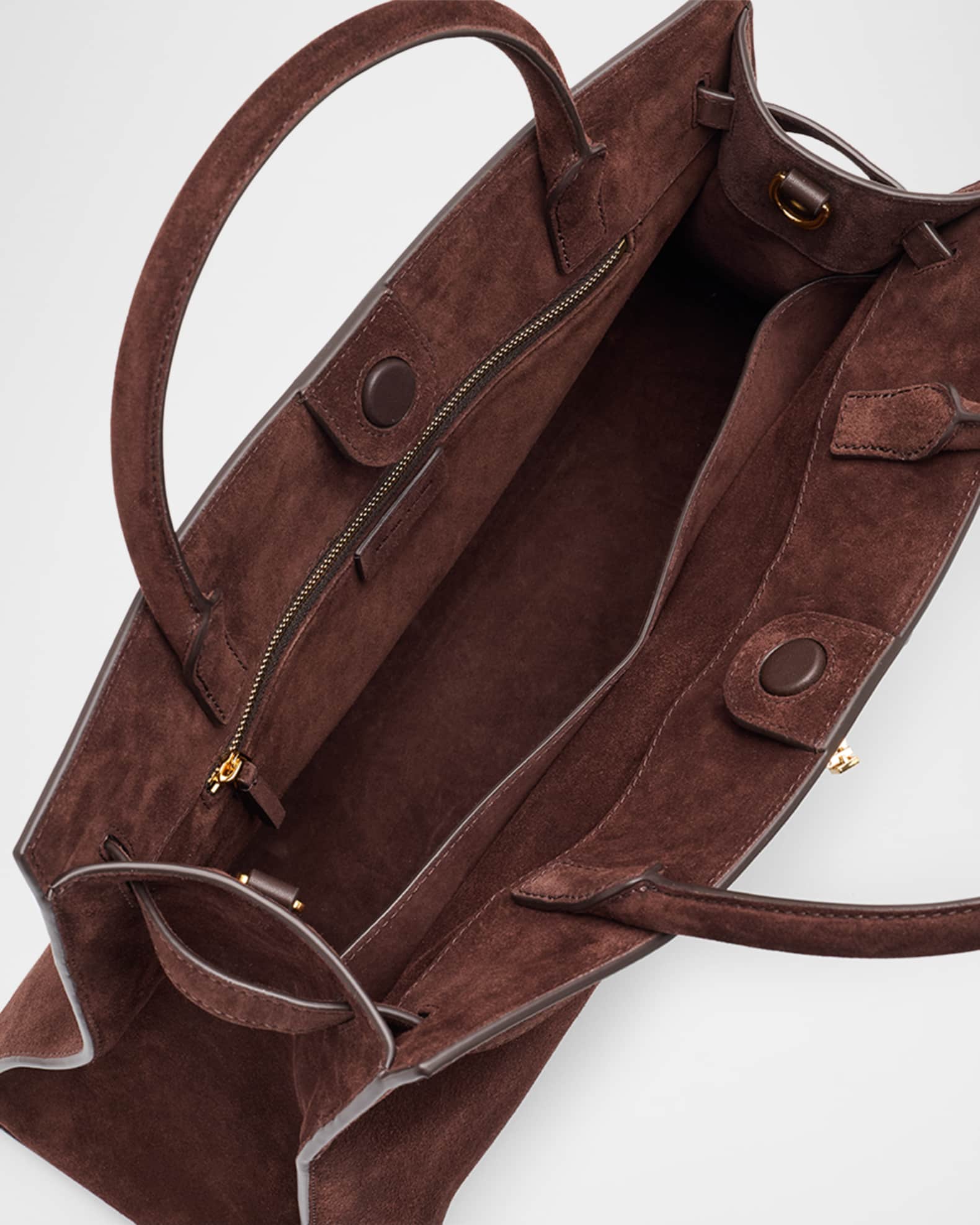 Veronica Beard Dash Large Belted Suede Shoulder Bag | Neiman Marcus