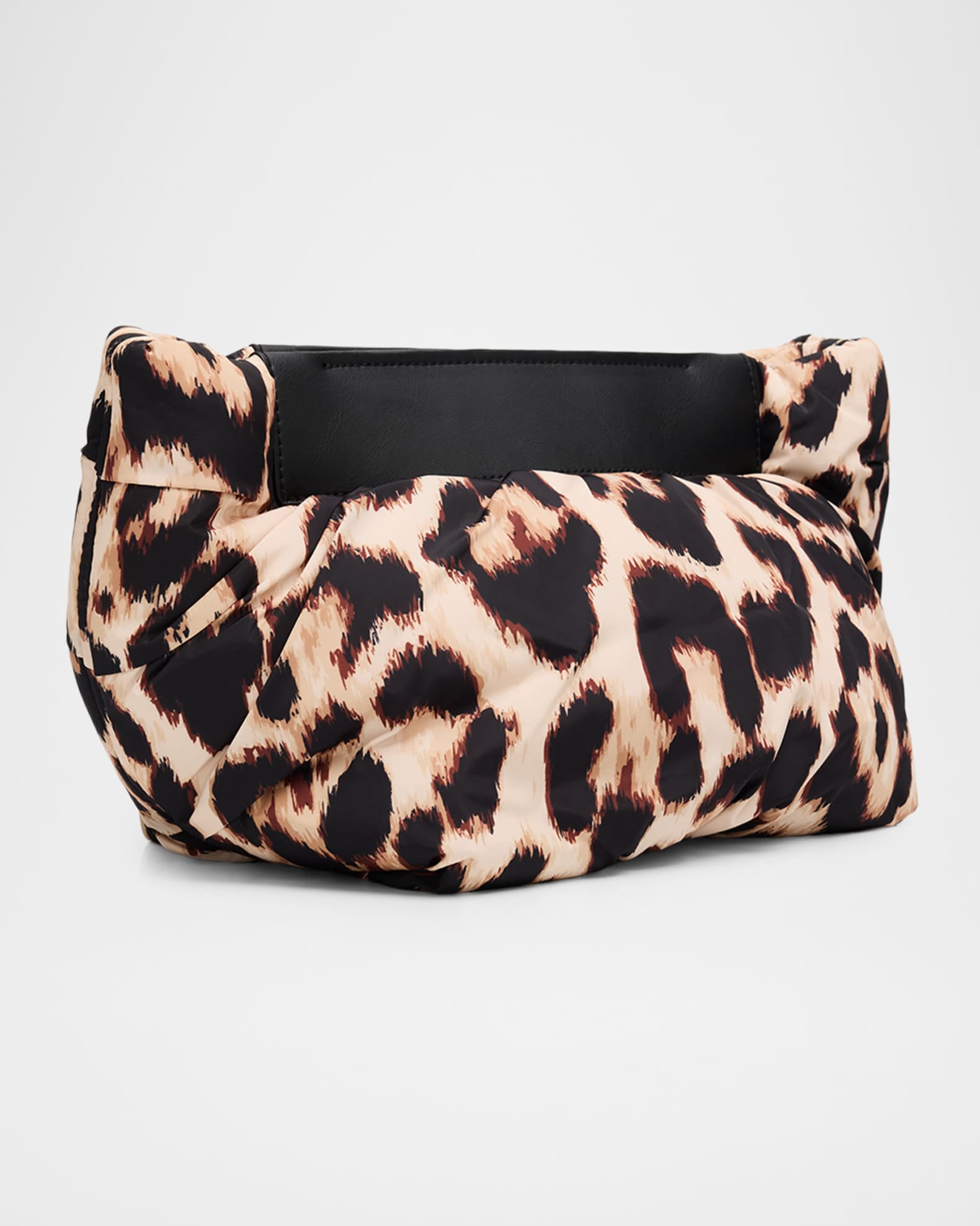 VeeCollective Caba Polyester and Nylon Leopard-Print Clutch | Neiman Marcus