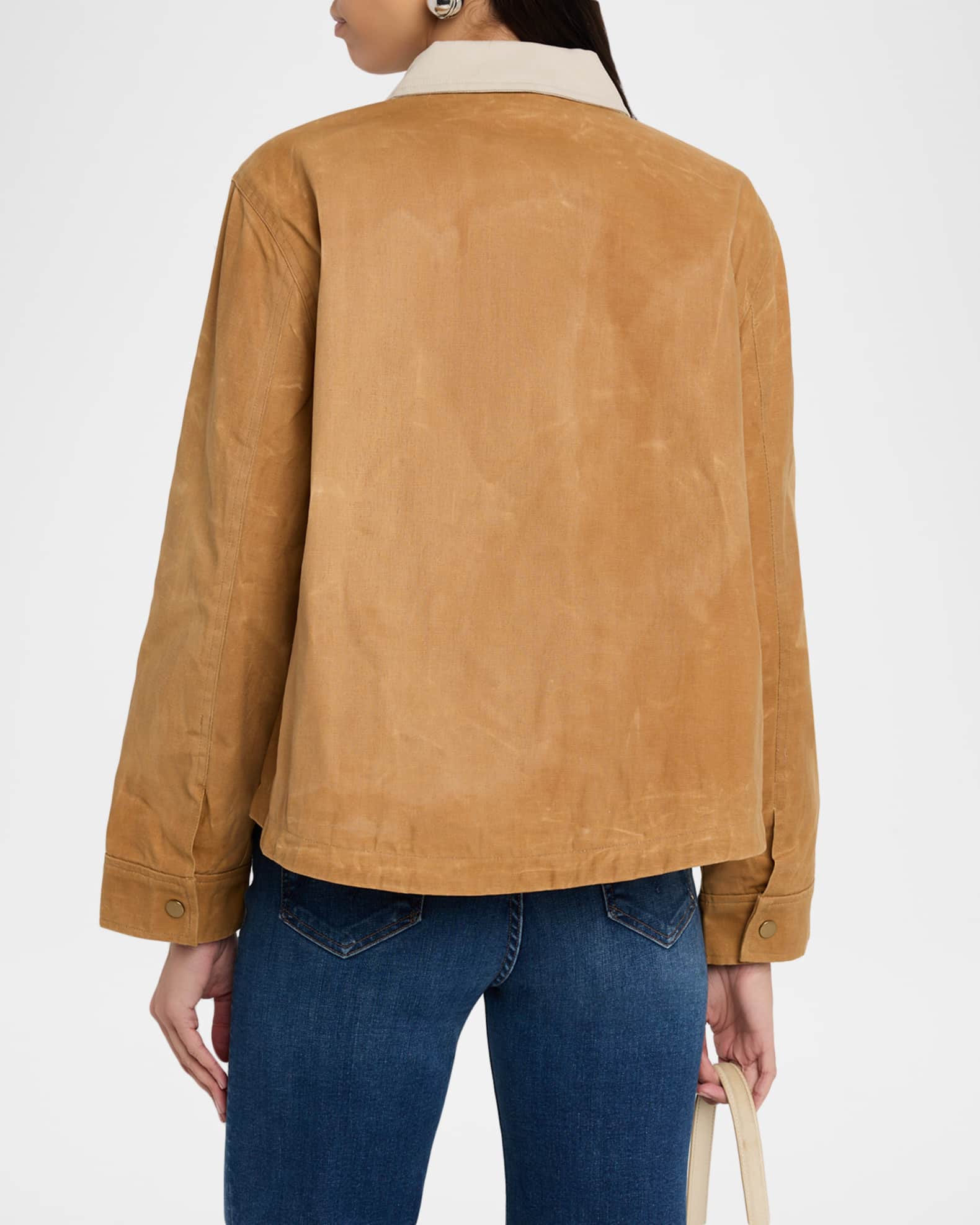 The Great The Waxed Swingy Jacket | Neiman Marcus