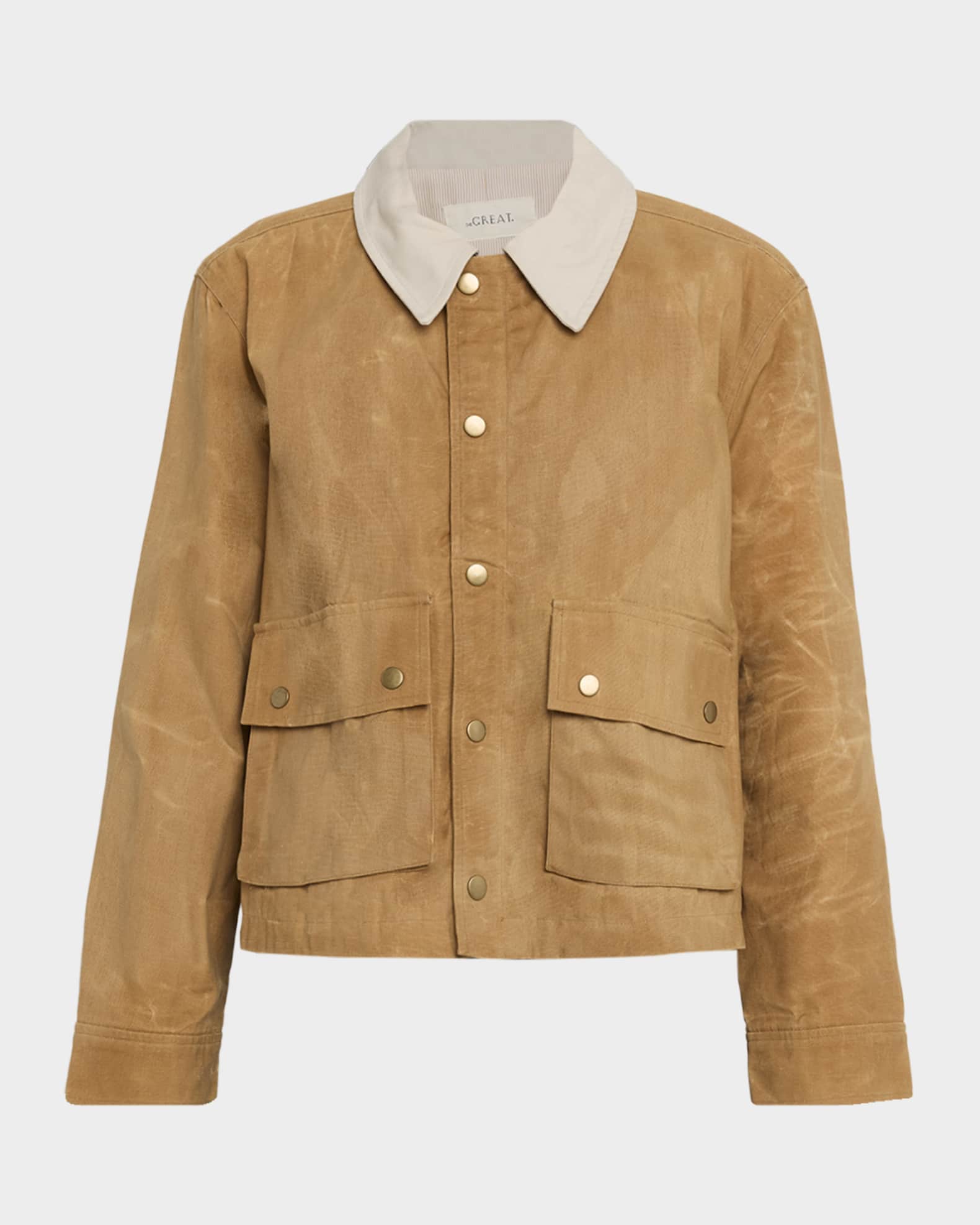 The Great The Waxed Swingy Jacket | Neiman Marcus