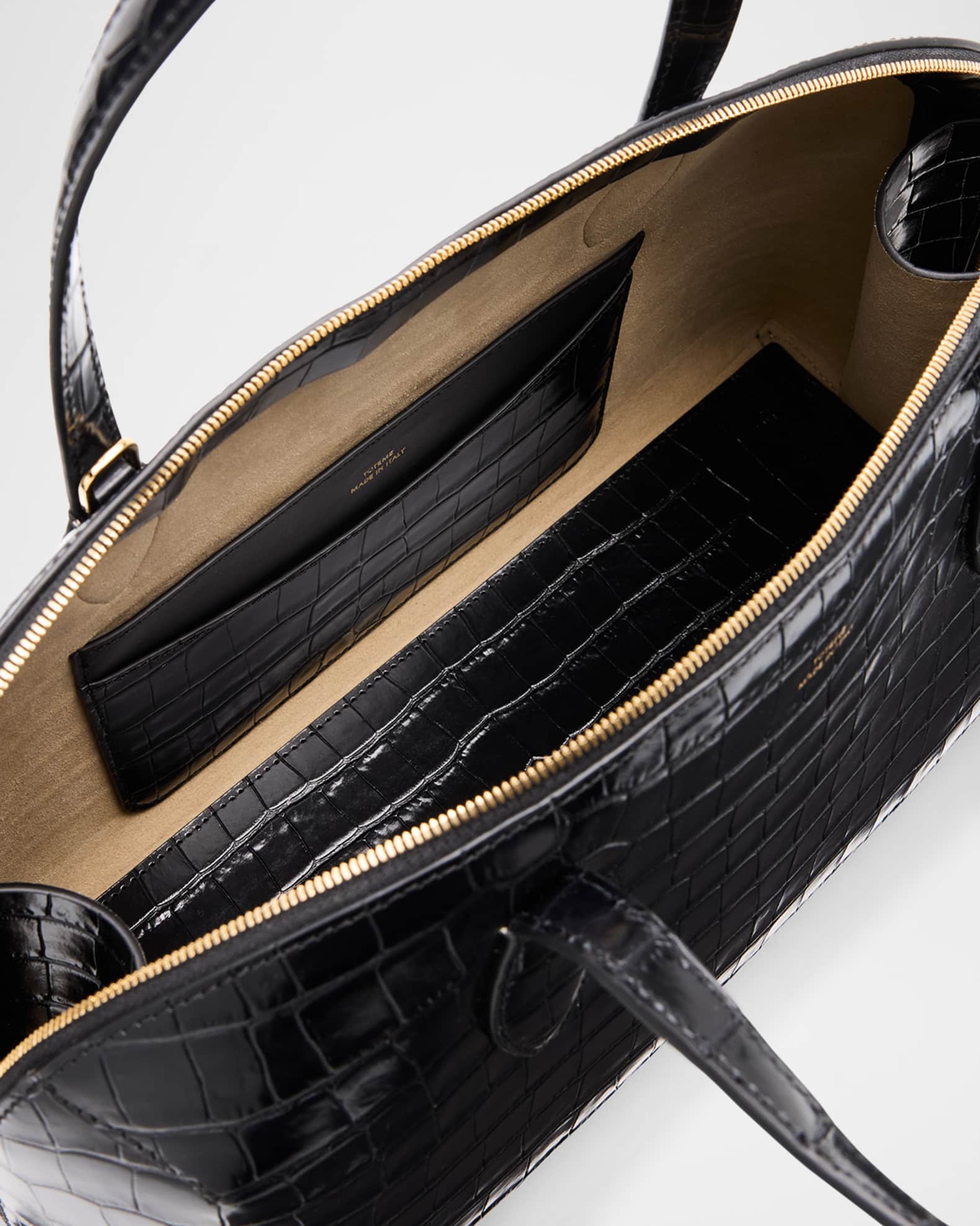 Toteme Medium Croco-Embossed Day Tote Bag | Neiman Marcus