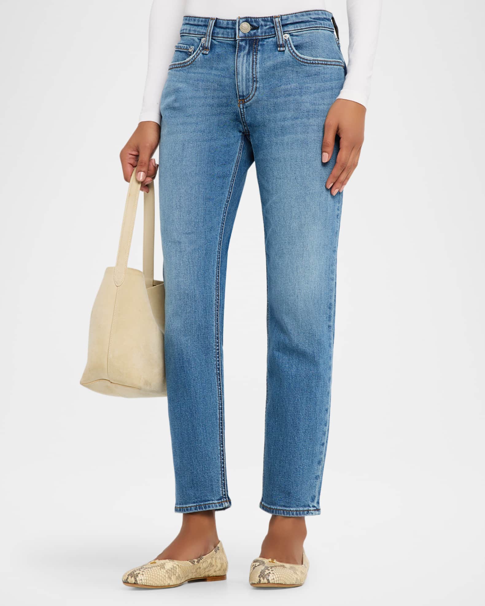 Rag & Bone Dre Low-Rise Slim Boyfriend Jeans | Neiman Marcus