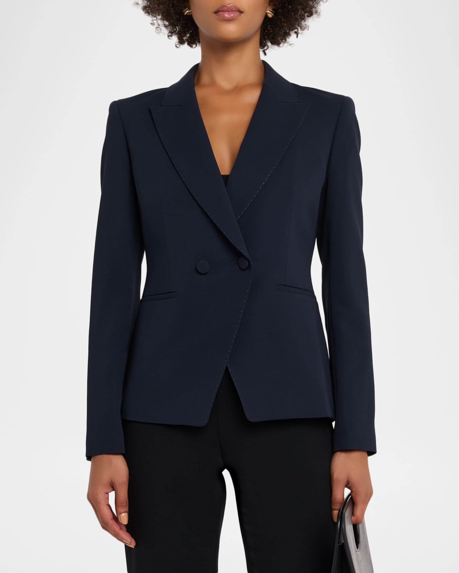 Lafayette 148 New York x The Morning Show Double-Breasted Pick Stitch ...