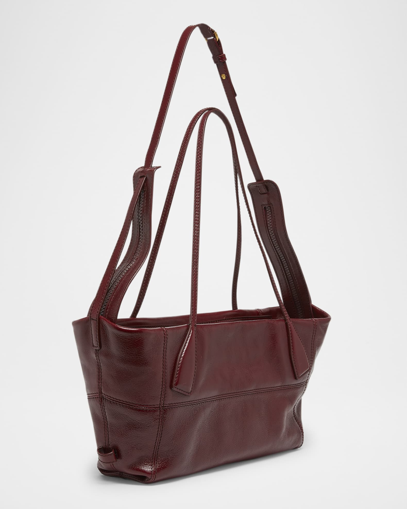 Balmain Track Tote Bag in Paneled Leather | Neiman Marcus