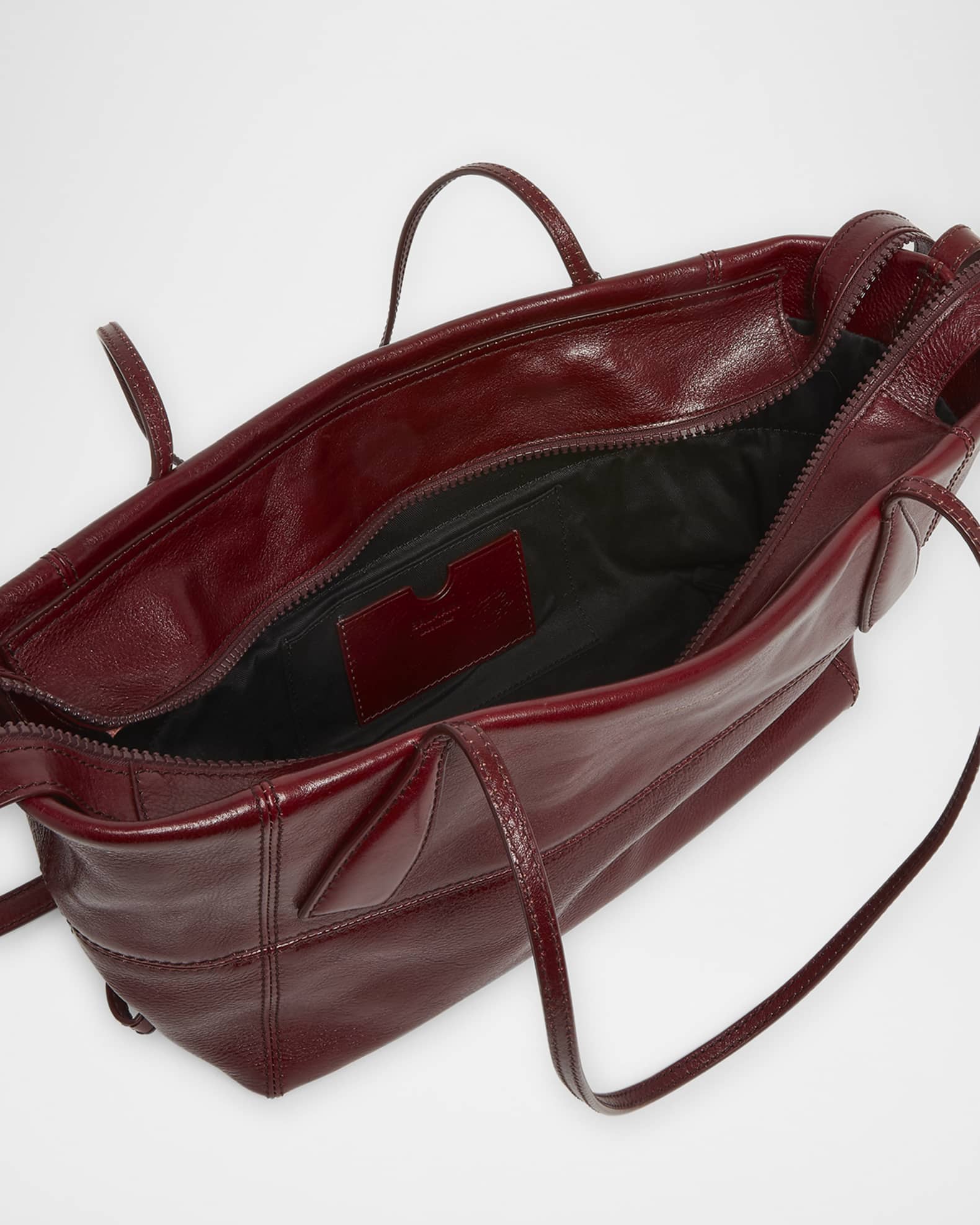 Balmain Track Tote Bag in Paneled Leather | Neiman Marcus