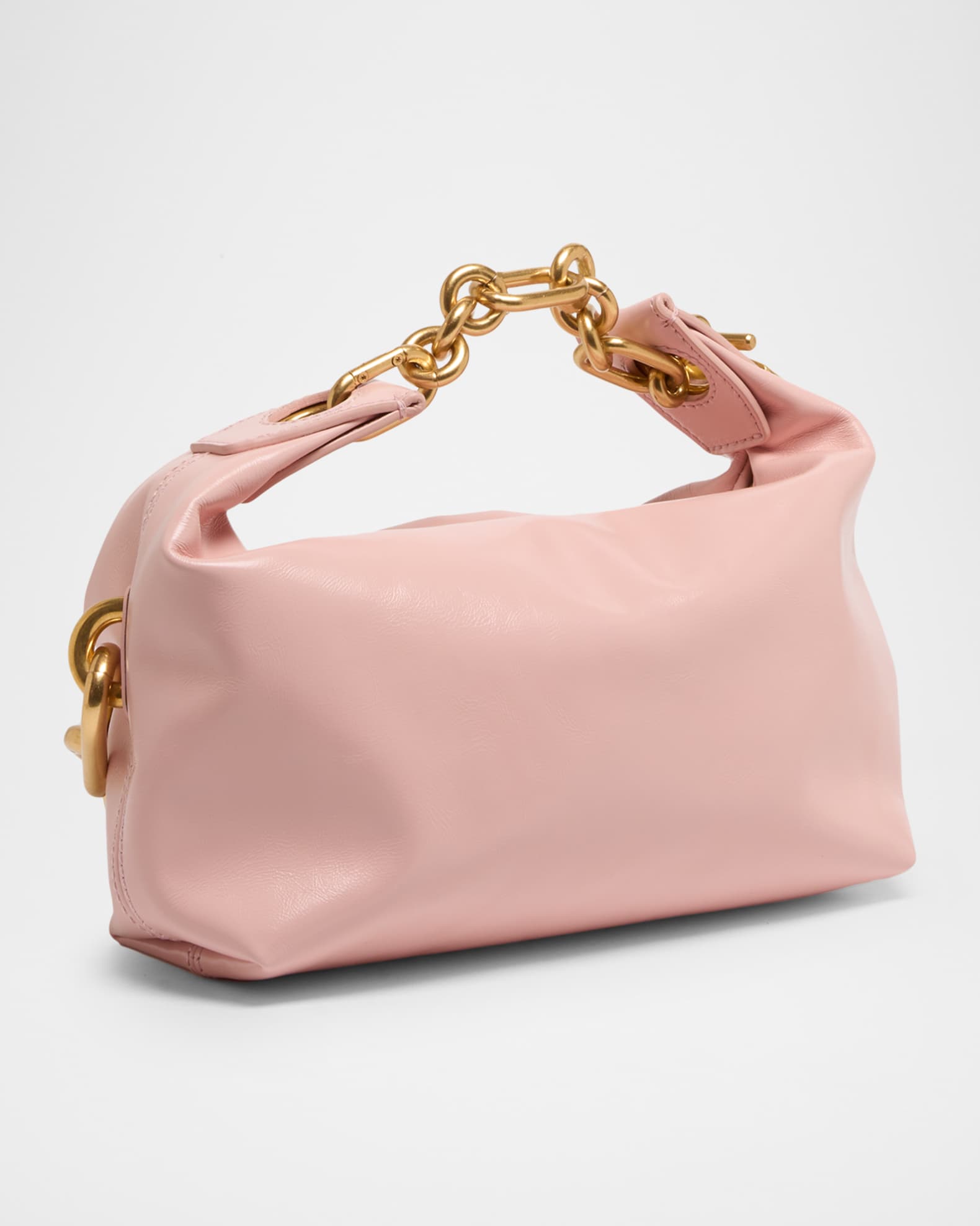 Balmain Sync Mini Chain Leather Top-Handle Bag | Neiman Marcus