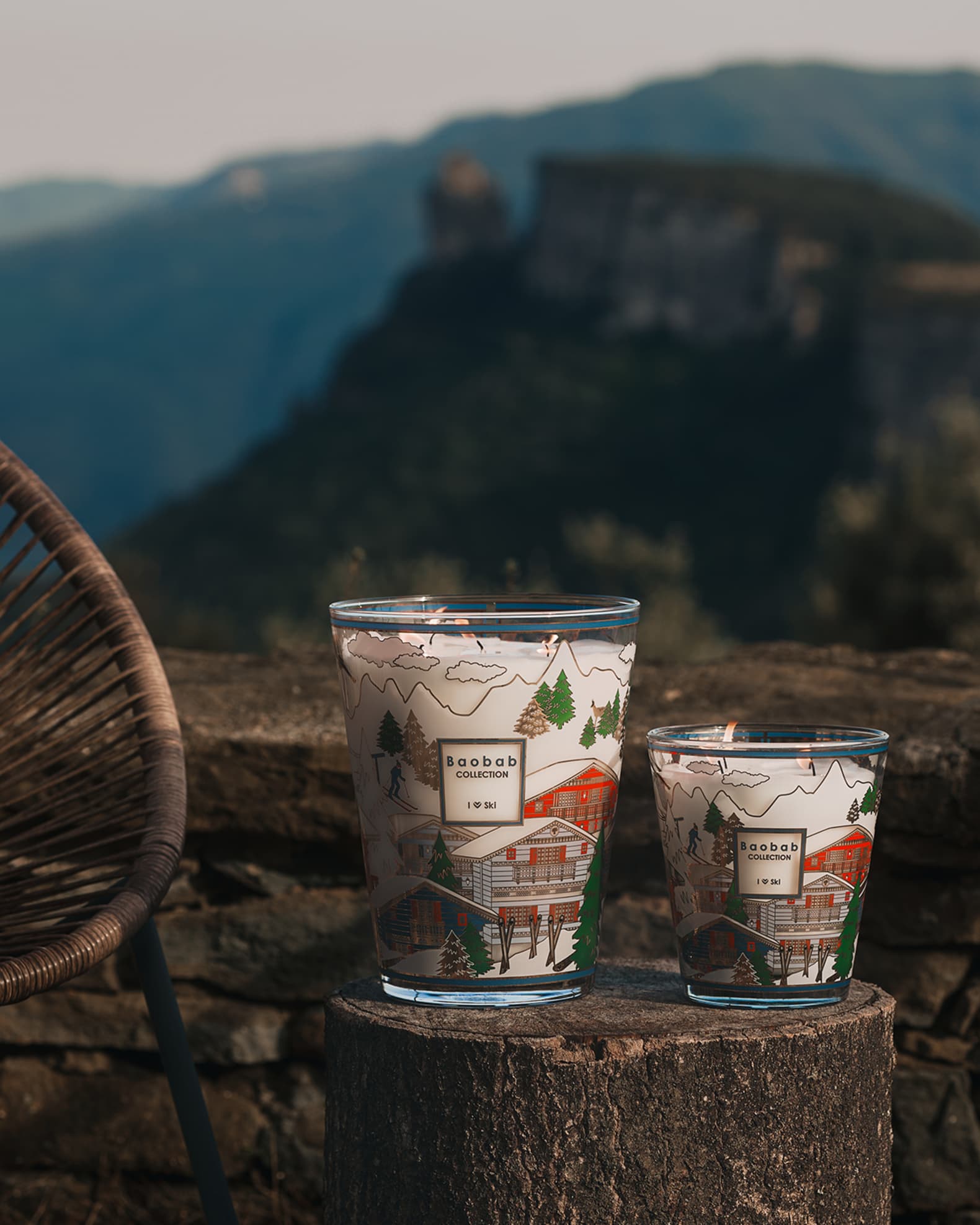 Baobab Collection I Love Ski 2026 4-Wick Max 16 Candle, 2.3 kg | Neiman ...