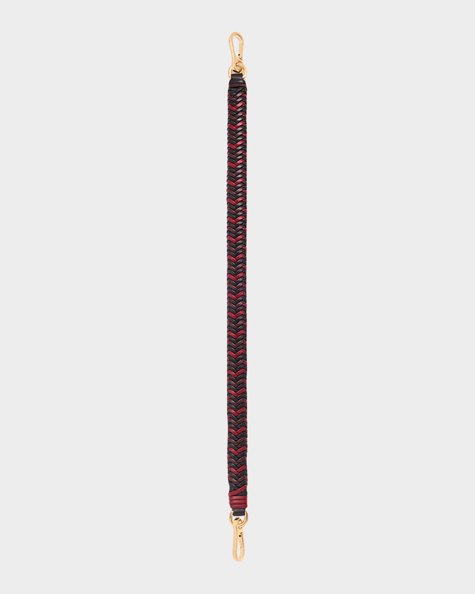 Loewe Tricolor Woven Leather Shoulder Strap | Neiman Marcus