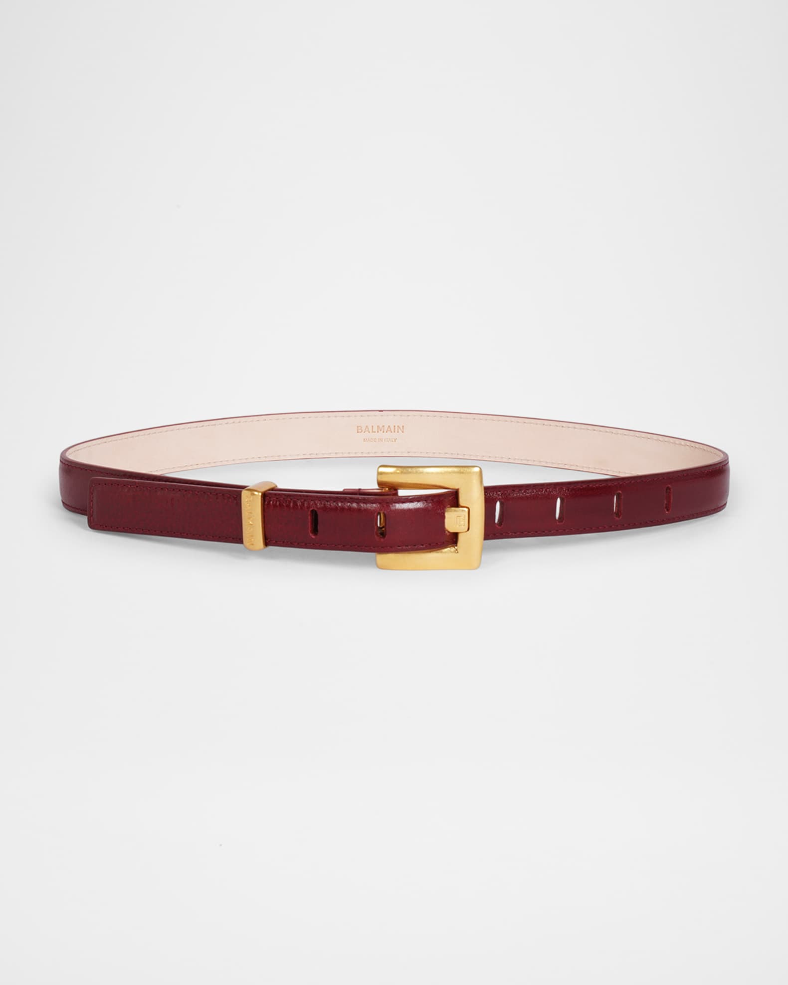 Balmain Anthem Leather Belt | Neiman Marcus
