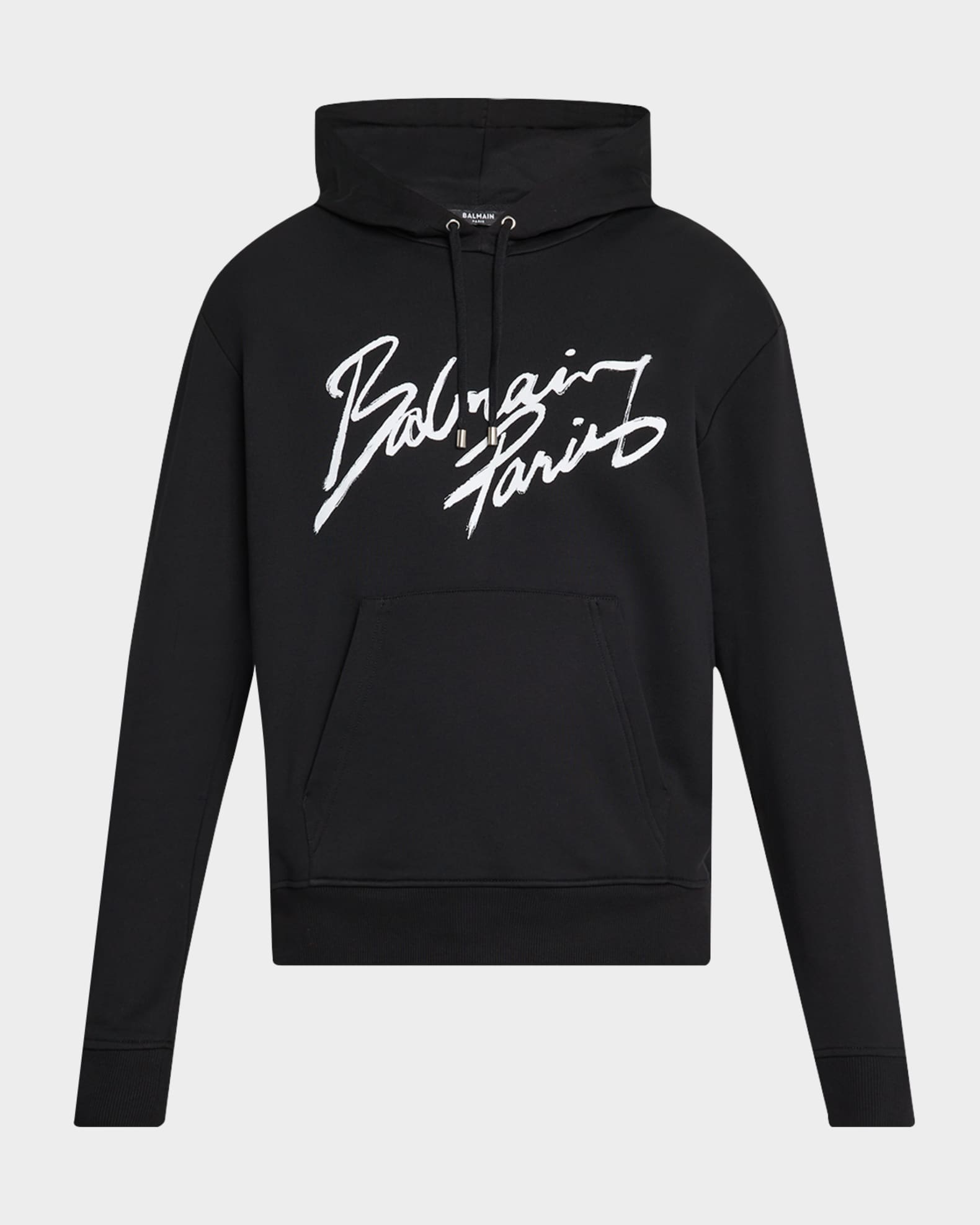 Balmain Men's Balmain Paris Cotton Hoodie | Neiman Marcus