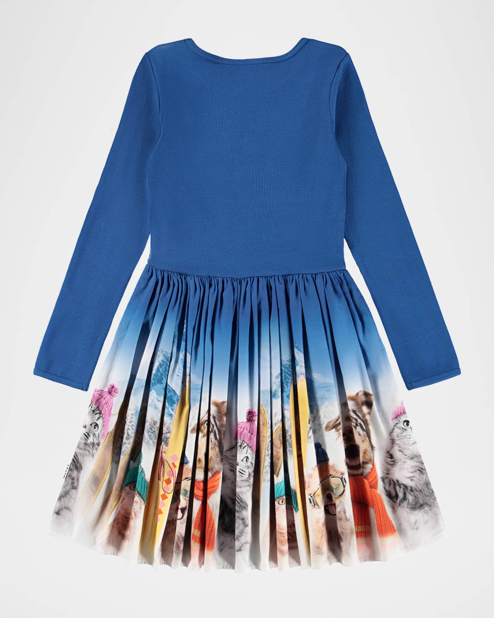 Molo Girl's Casie Long-Sleeve Organic Cotton Dress, Size 2T-6 | Neiman ...