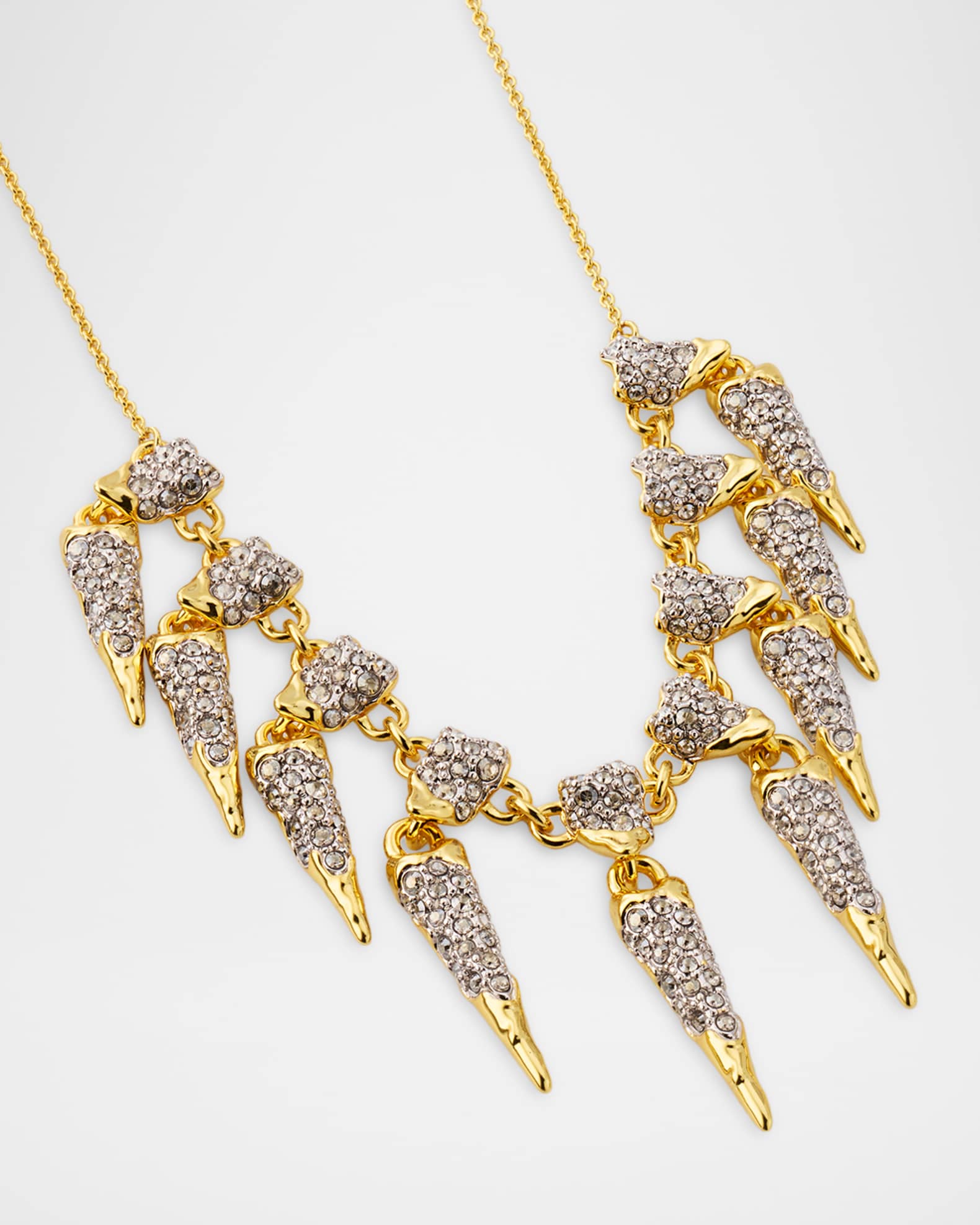 Alexis Bittar Solanales Crystal Spear Fringe Necklace | Neiman Marcus