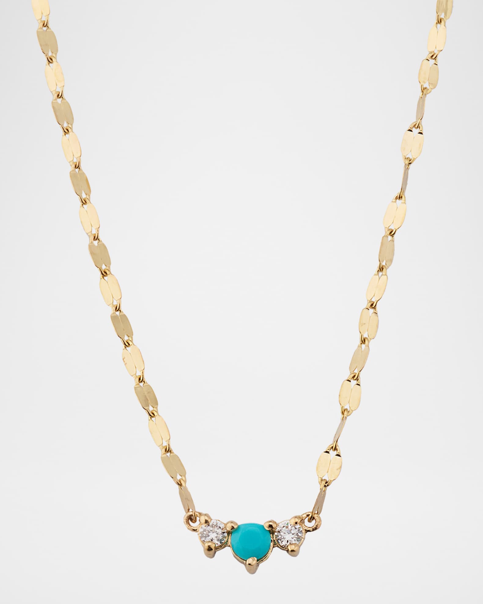 LANA Solo Turquoise & Diamond Charm Necklace | Neiman Marcus
